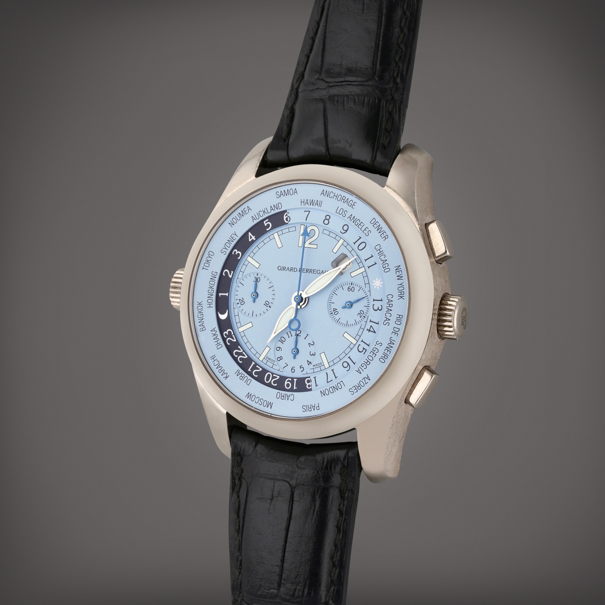 Reference 4980 WW.TC World Time Chronograph | A white gold automatic ...