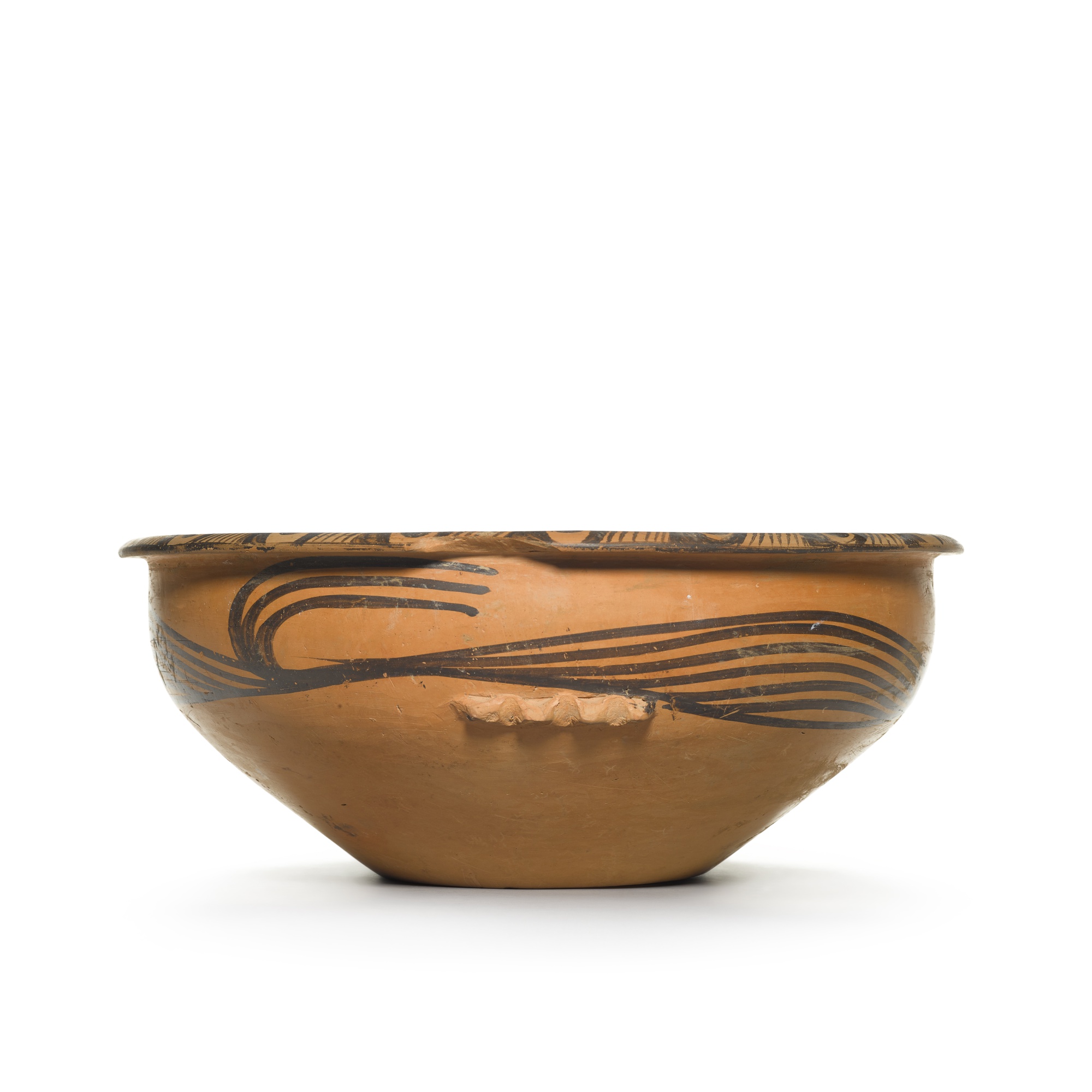 A painted pottery bowl, Neolithic period | 馬家窰文化 彩繪陶盤 | HOTUNG | 何東 The ...