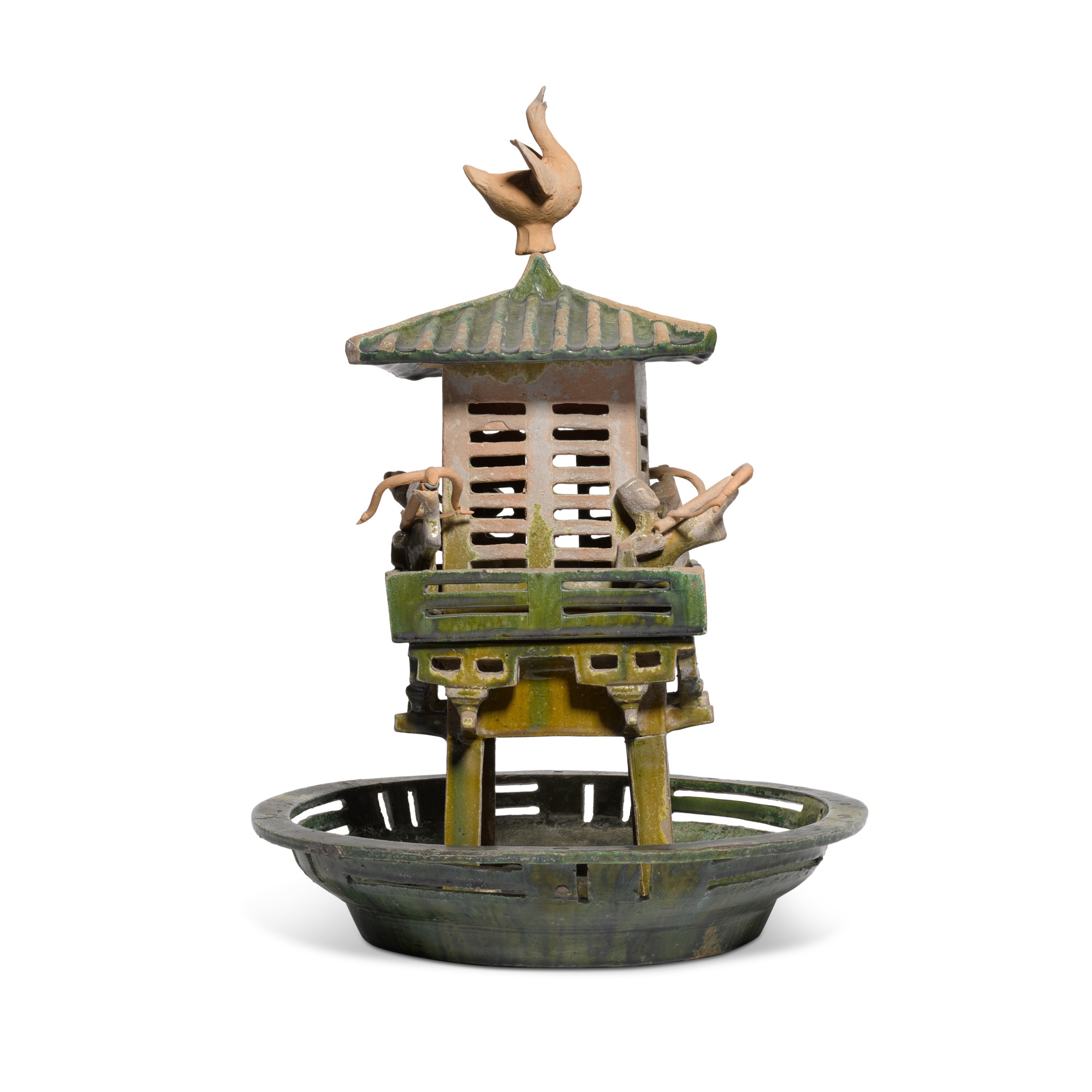 A green-glazed pottery watchtower, Han dynasty | HOTUNG | 何東 The ...