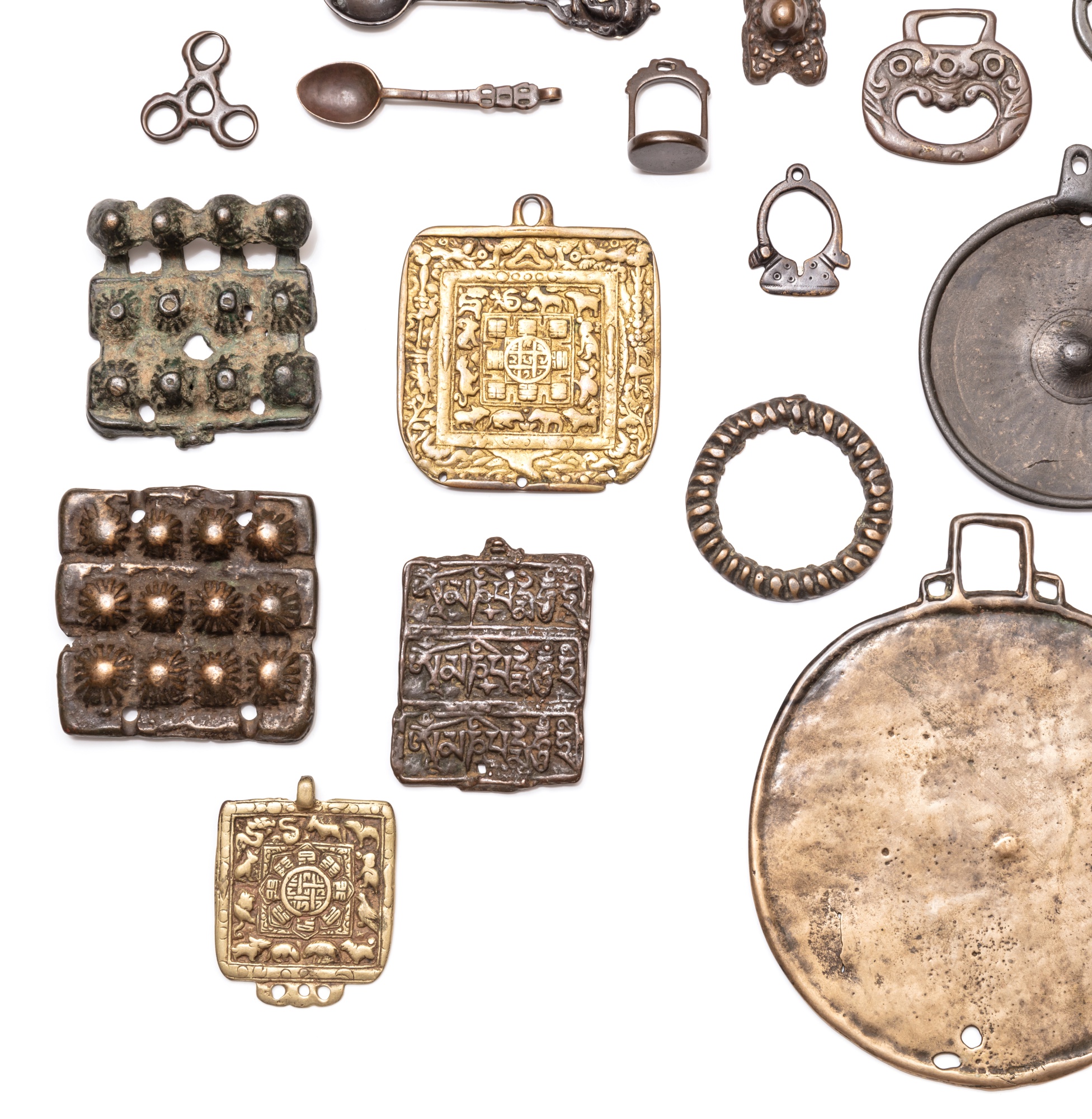 A study collection of fifty-eight ornaments, Thokcha, Tibet and other ...