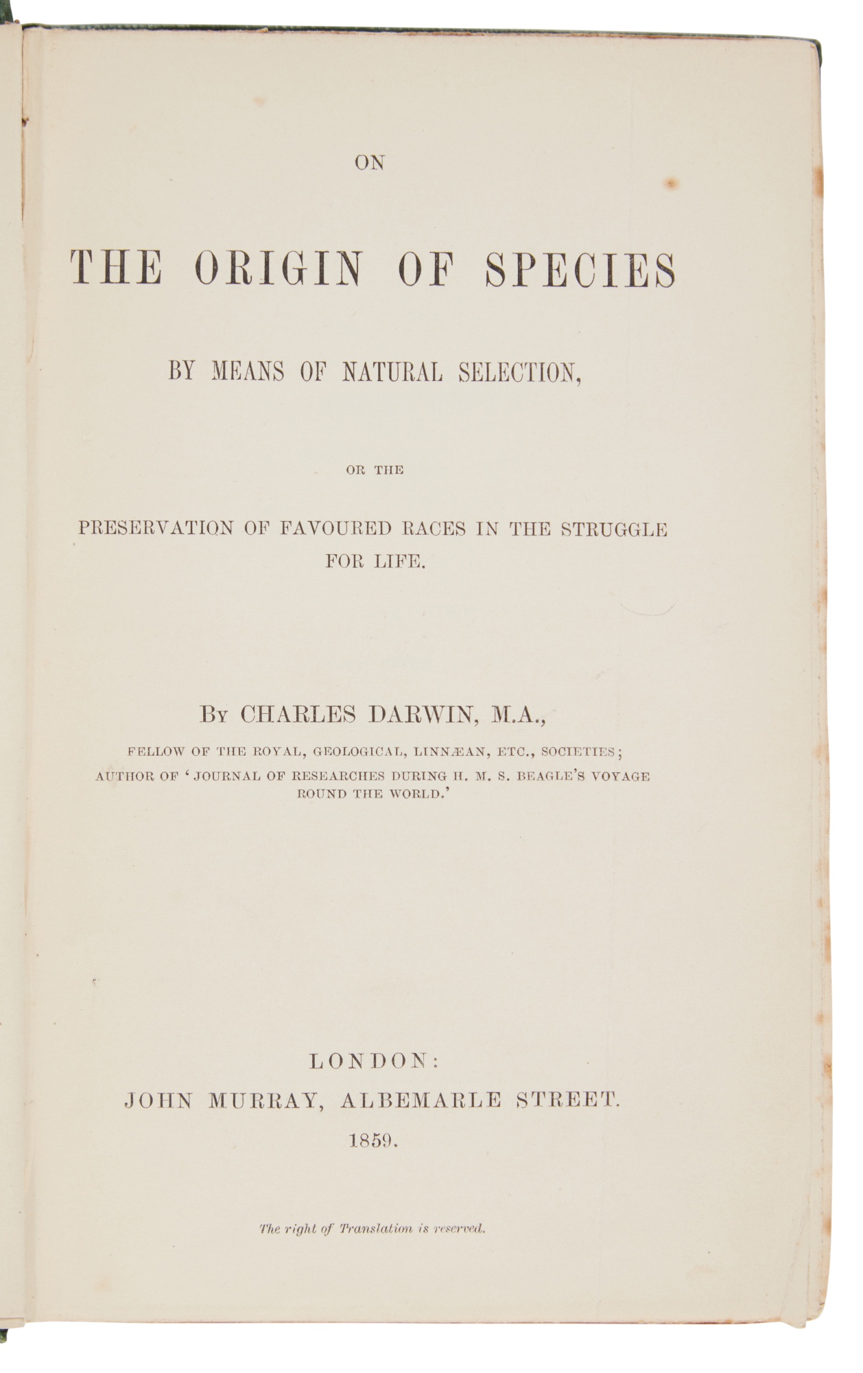 Darwin, Charles | The "most important single work in science" | Age of ...