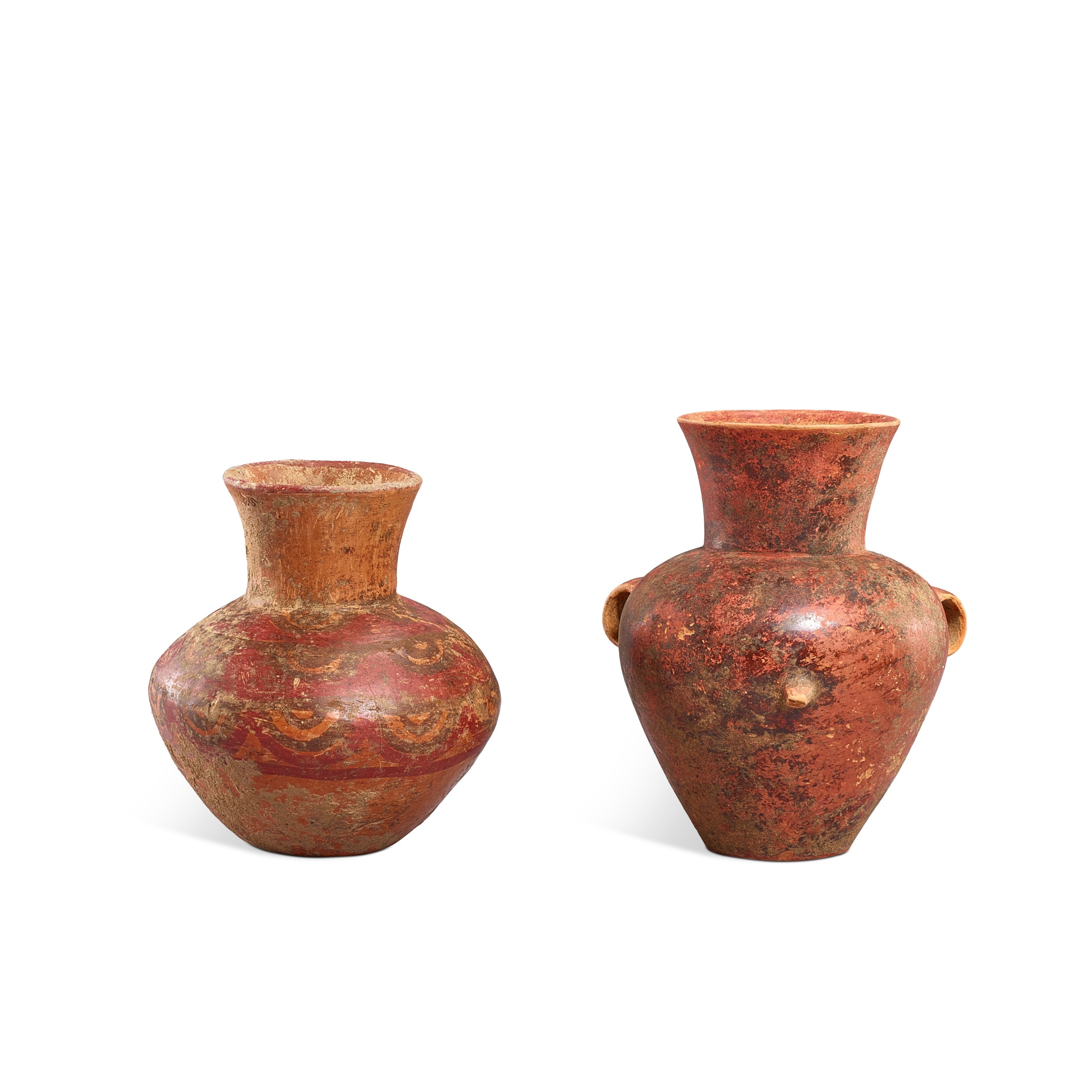Two small painted pottery jars, Dawenkou culture, c. 4300-2400 BC 大汶口文化 ...