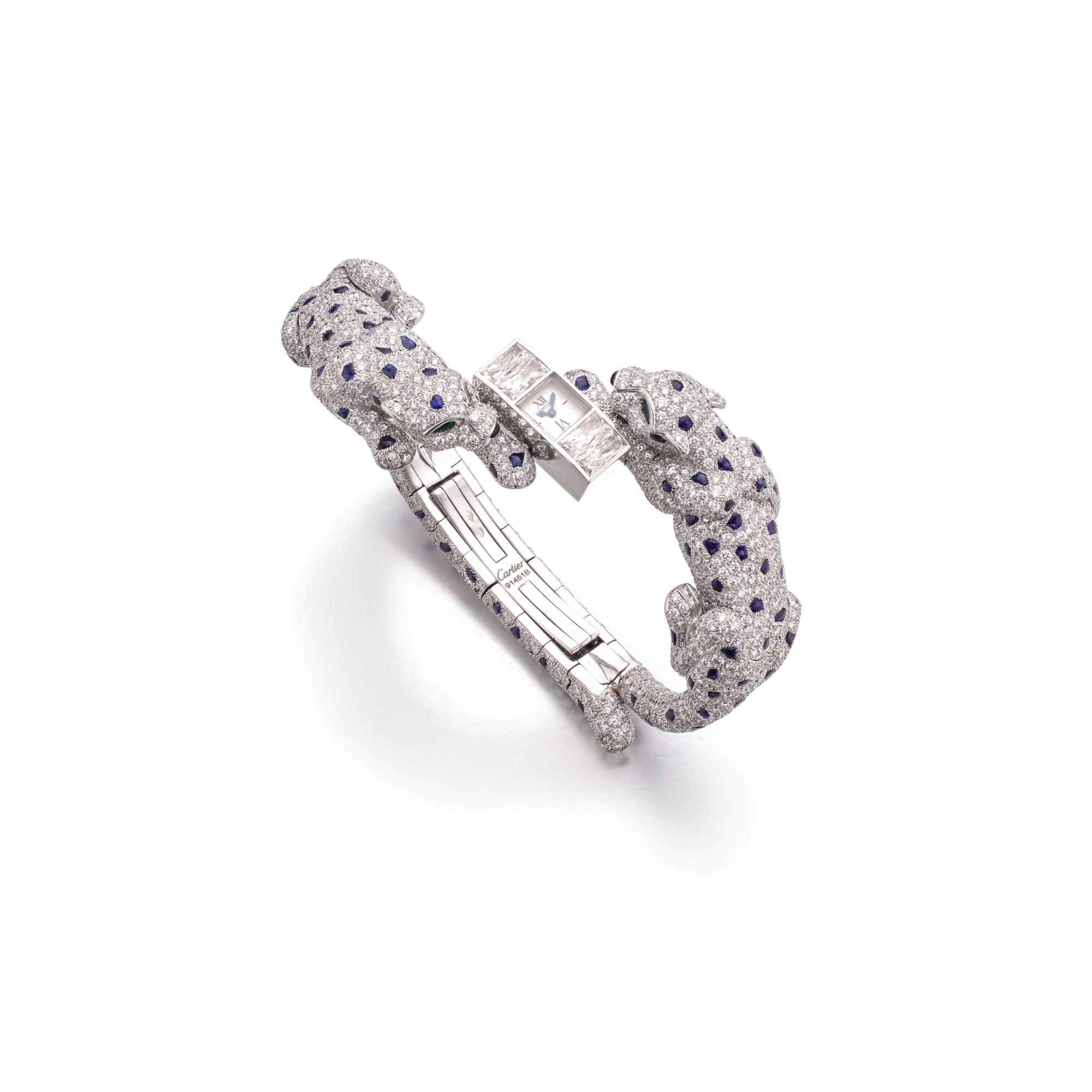 Lady's gem-set and diamond wristwatch, 'Panthère' | 卡地亞 'Panthère ...