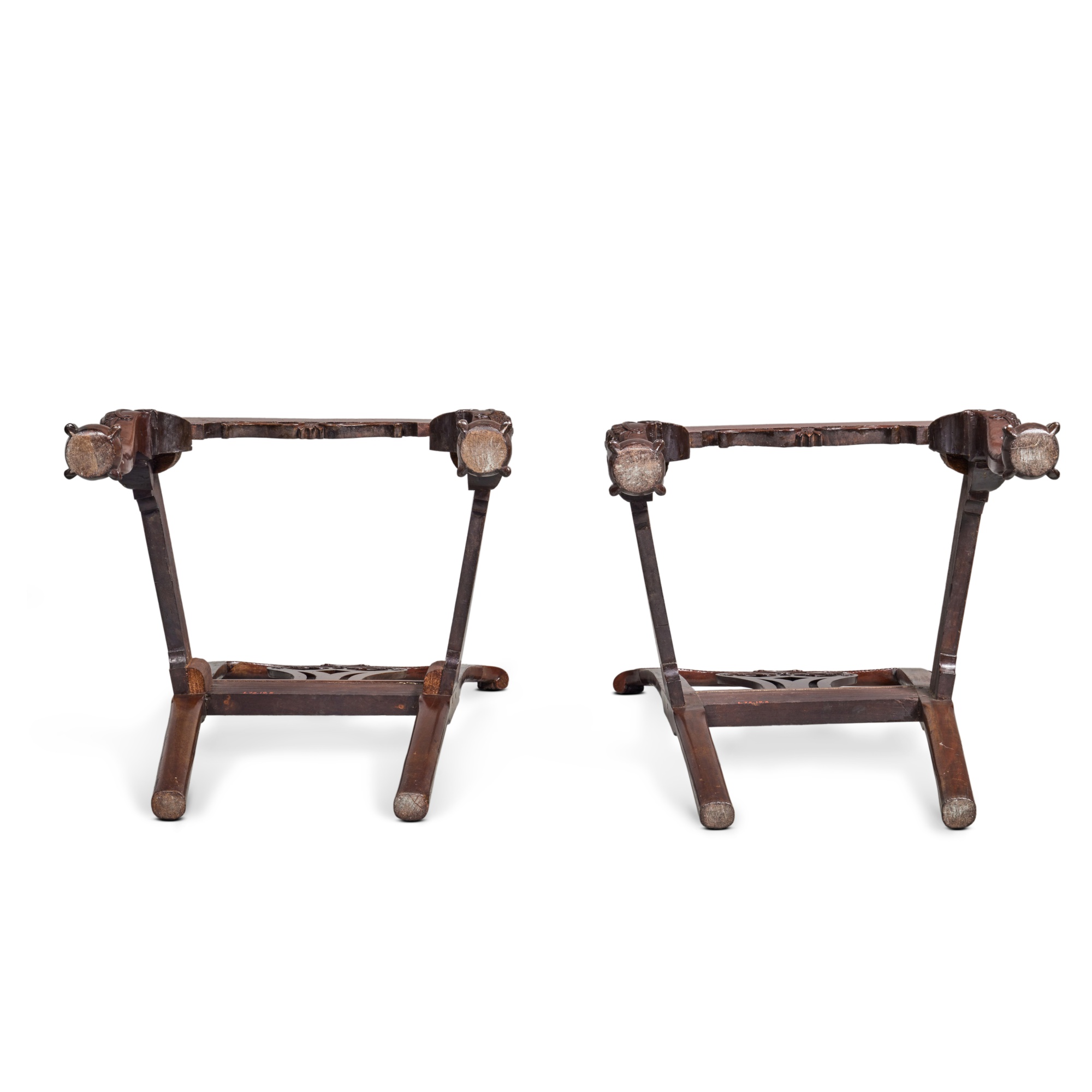 Important Set of Six Chippendale Carved Mahogany Side Chairs, Carving ...