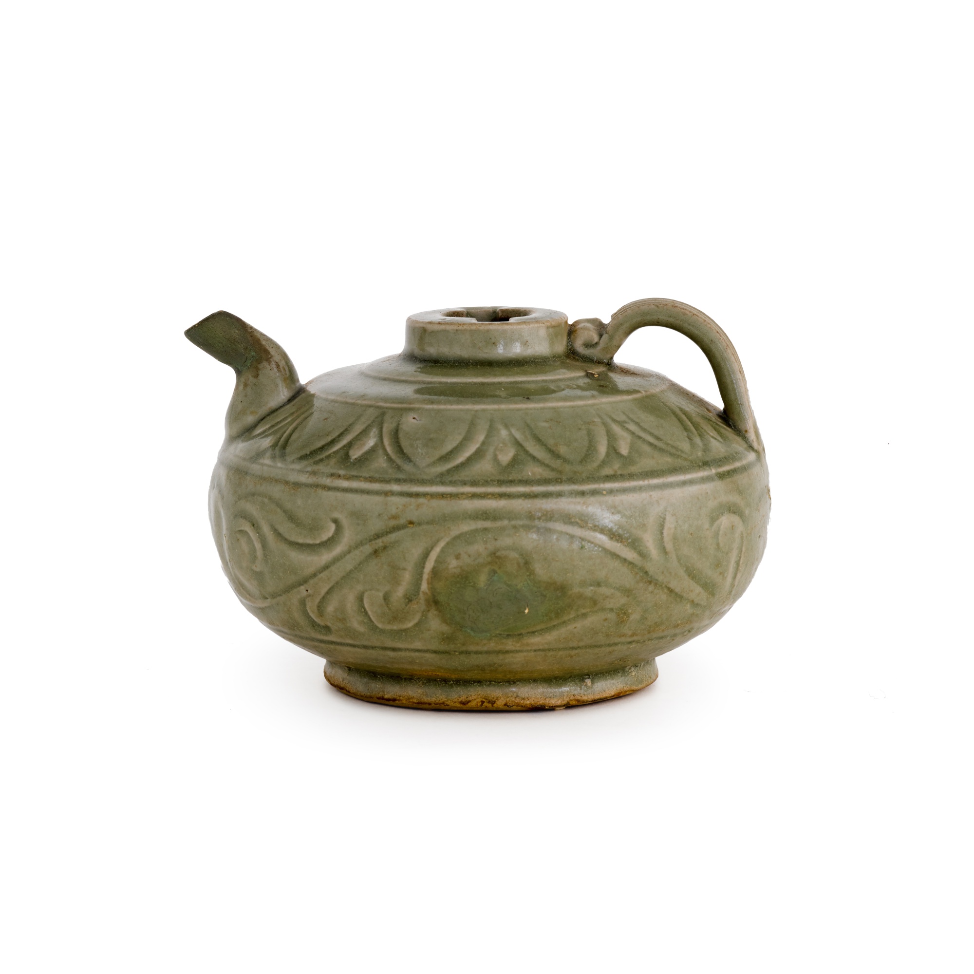 A carved 'Yaozhou' celadon-glazed ewer, Song dynasty | A Journey ...