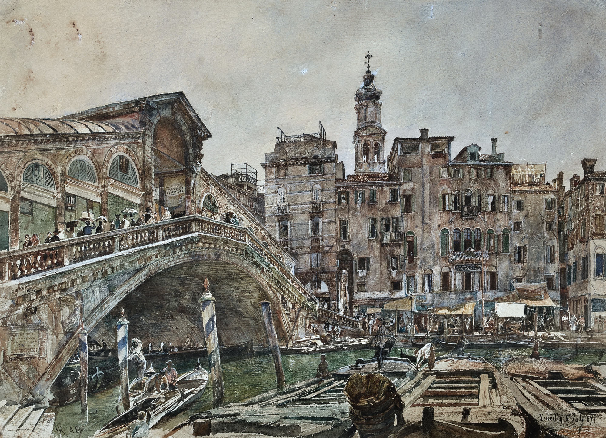 View of the Rialto, Venice | Master Works on Paper from Five Centuries ...