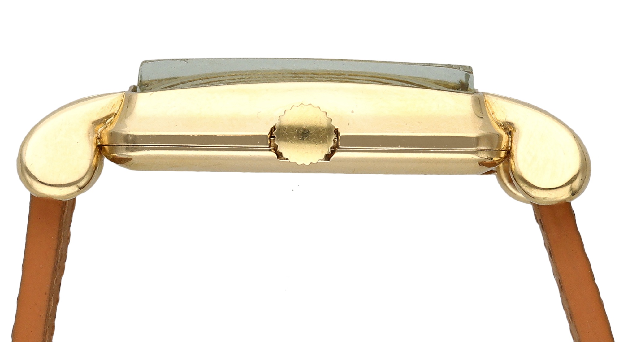 Reference 2440 ‘Clubs’ | A large yellow gold rectangular wristwatch ...