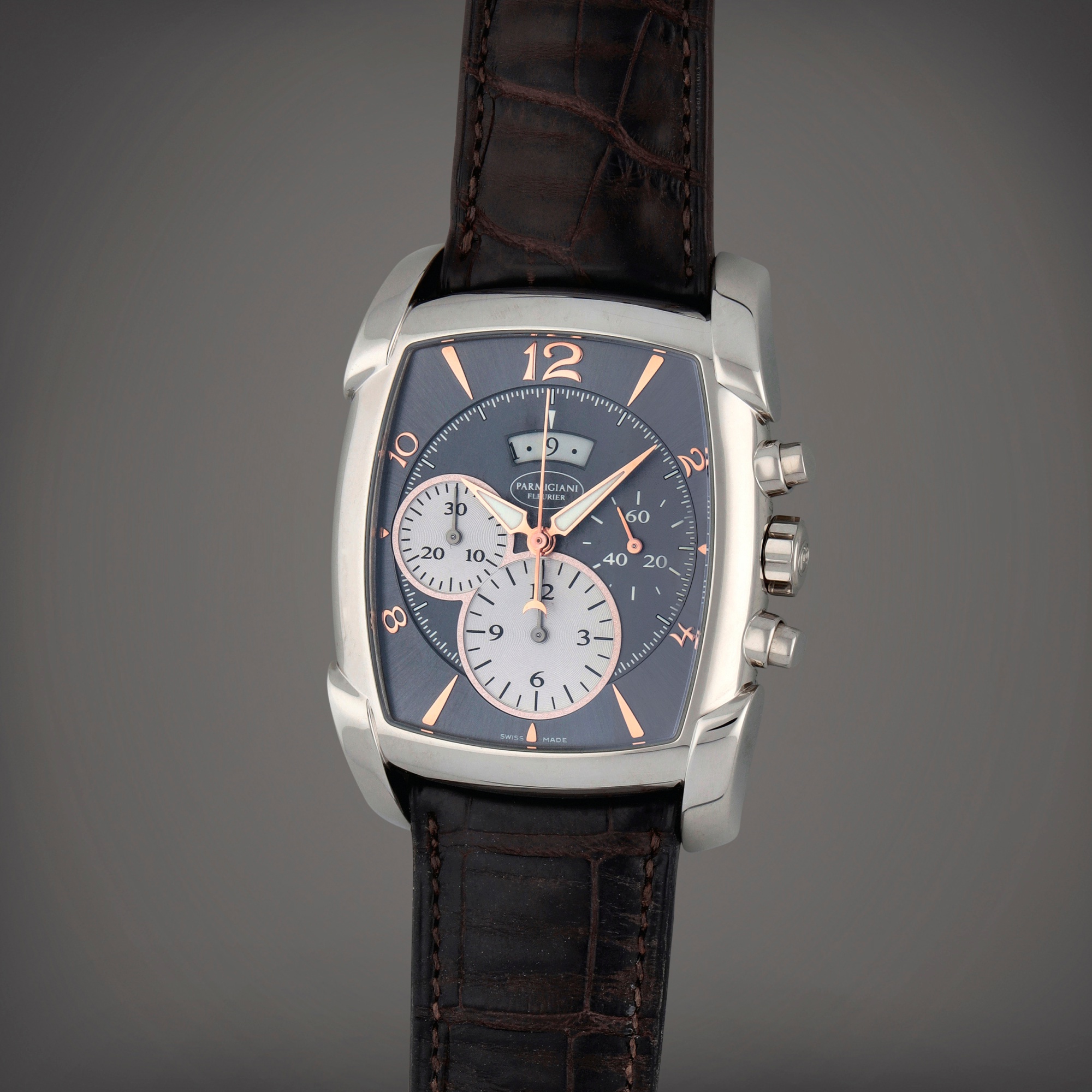 Kalpagraph, Reference PF005201-01 | A palladium chronograph wristwatch ...