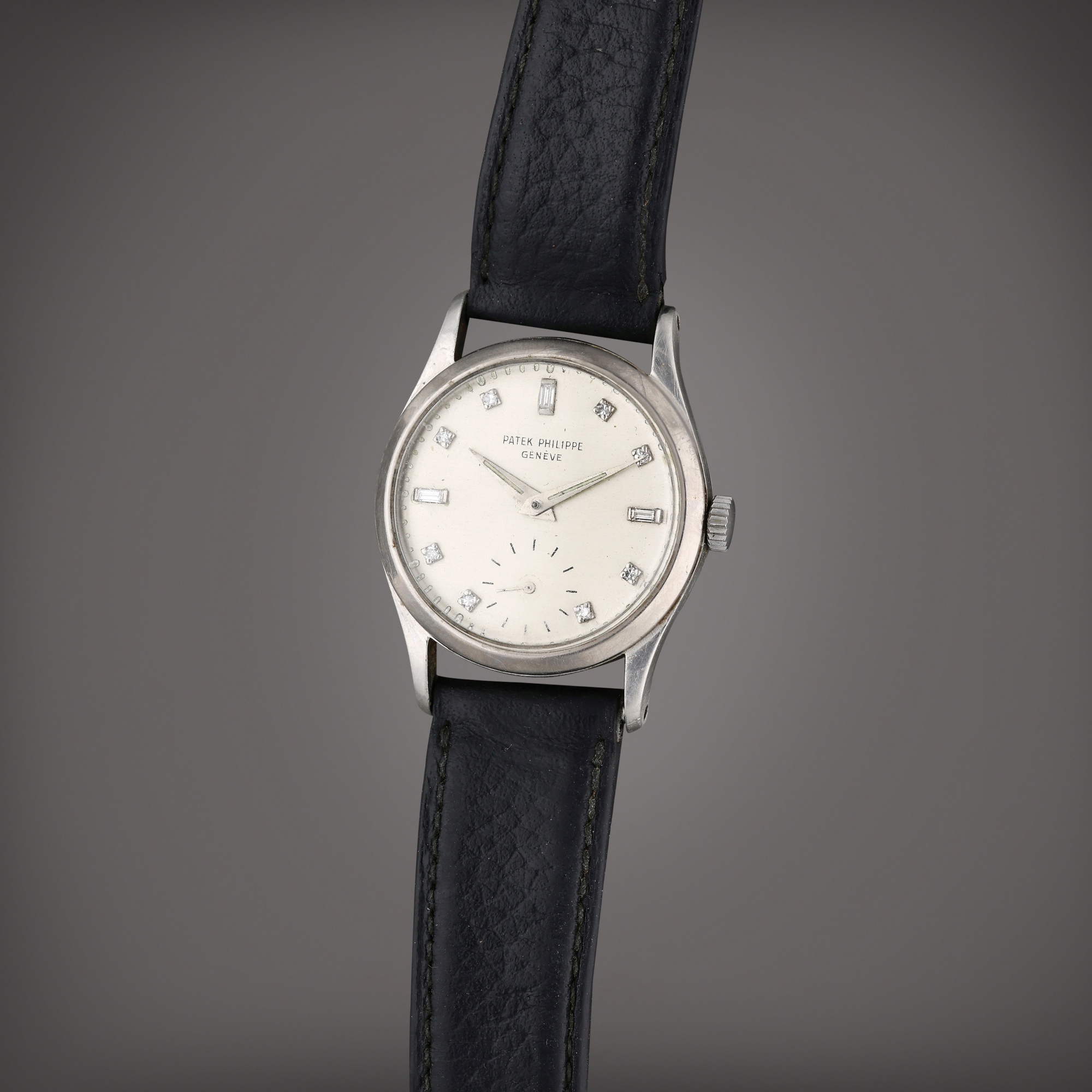 Reference 96 Calatrava | A platinum and diamond-set wristwatch, Circa ...