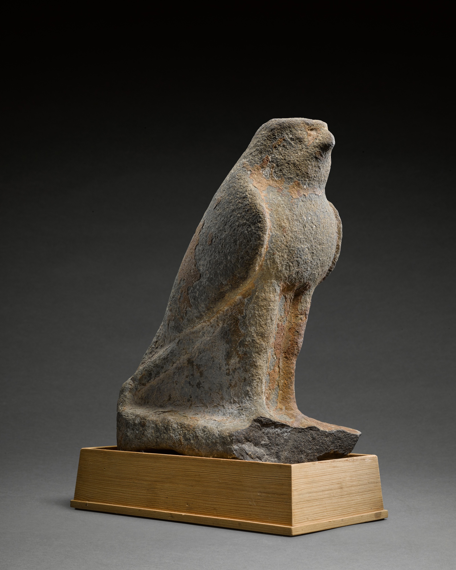 A Large Egyptian Basalt Figure of the Horus Falcon, 30th Dynasty ...