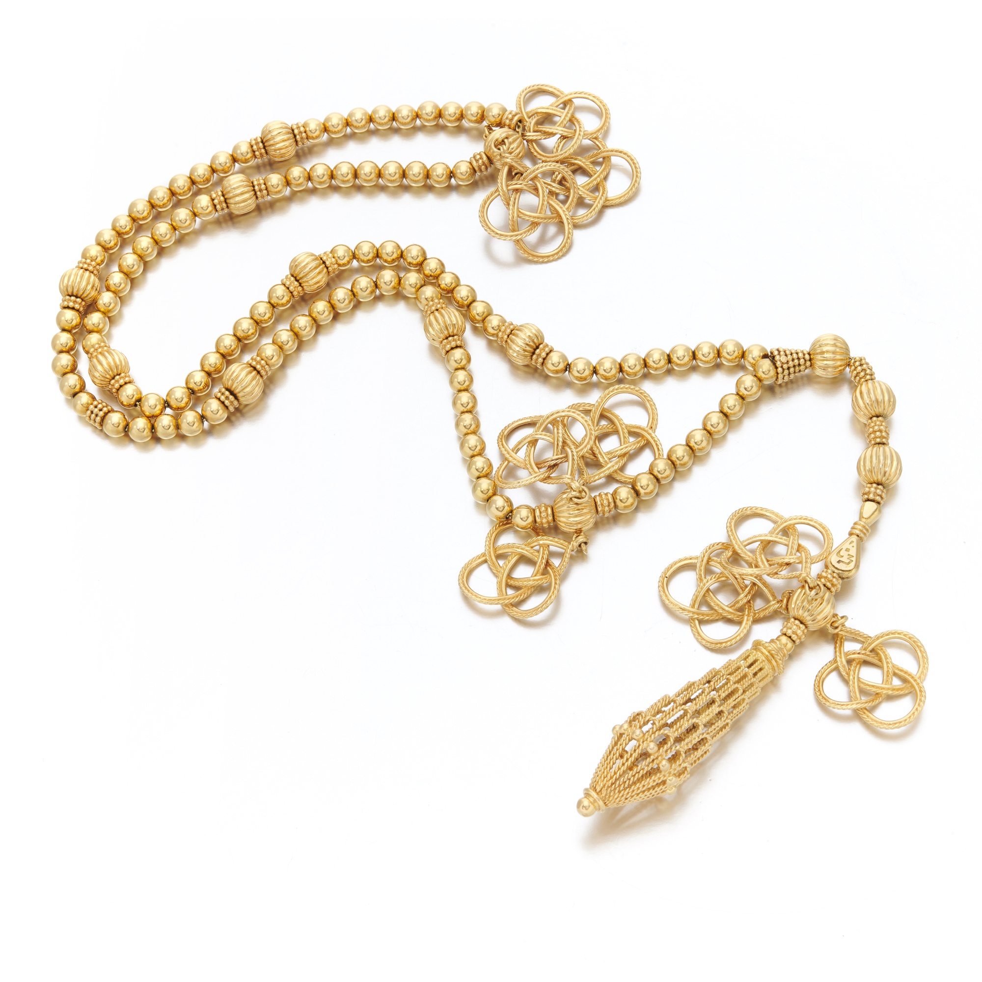 Gold sautoir, 'Muslim Prayer Bead' | 卡地亞 'Muslim Prayer Bead' 黃金長項鏈 ...
