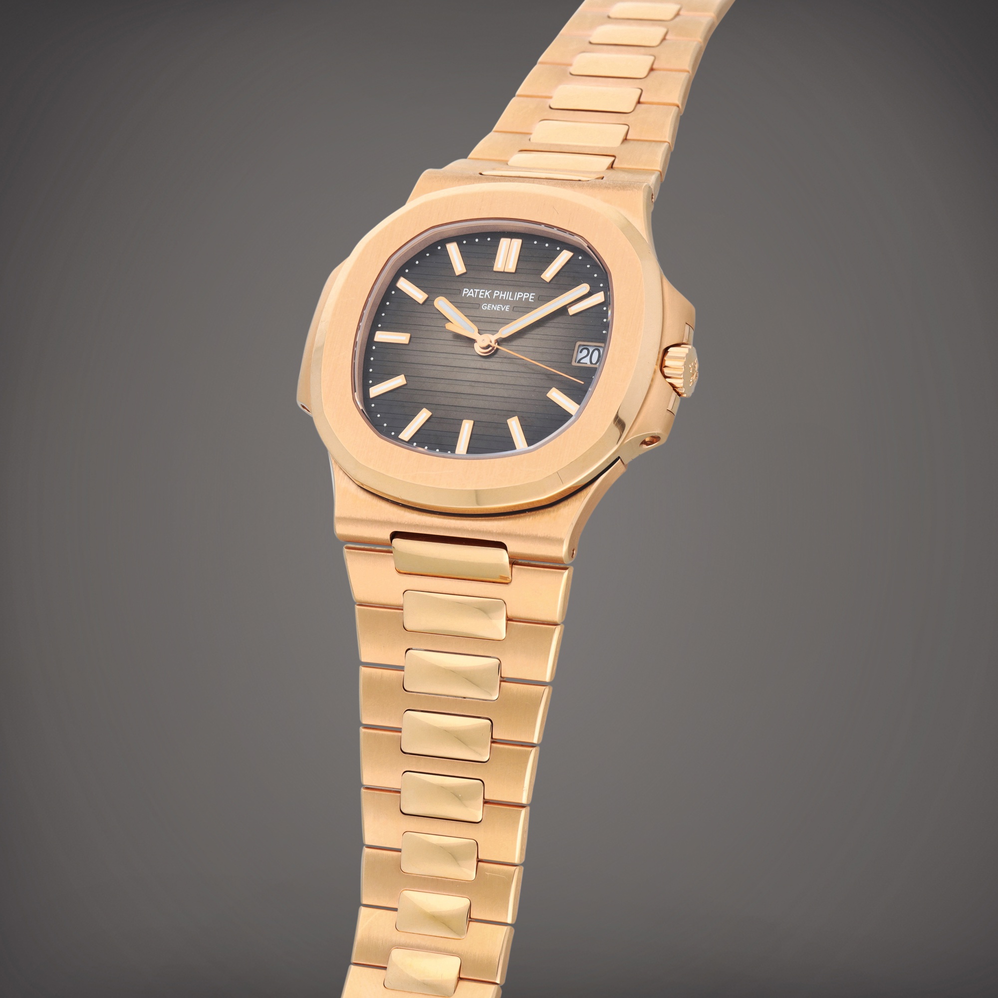 Nautilus, Reference 5711/1R-001 A pink gold wristwatch with date and bracelet Circa 2017 | 百達翡麗 ...
