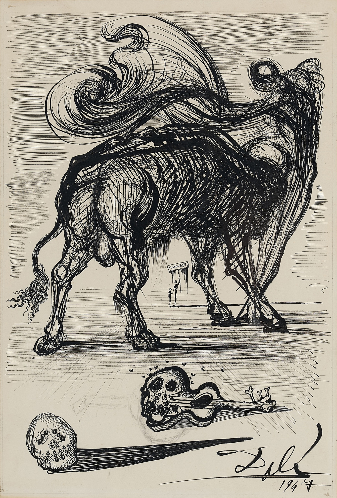 Manolete, illustration pour l'ouvrage de Billy Rose Wine, Women and ...