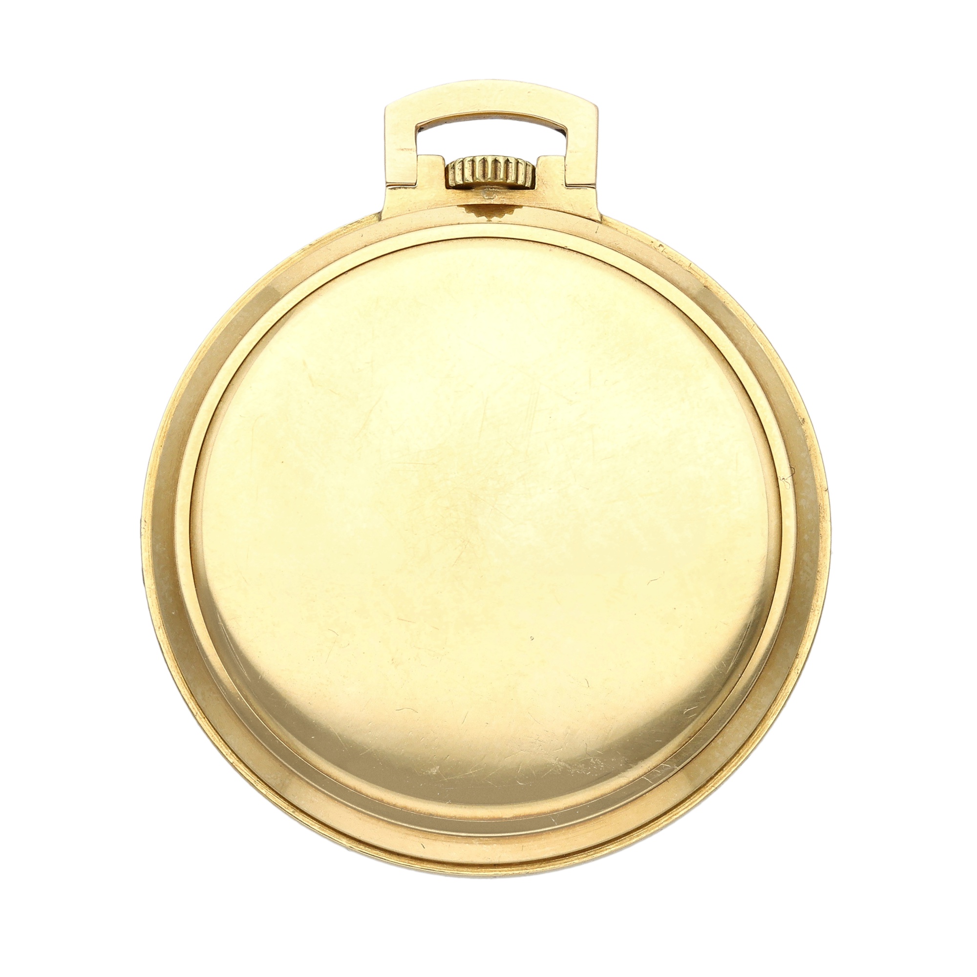 A yellow gold open faced watch with two toned sector dial, Circa 1930 ...