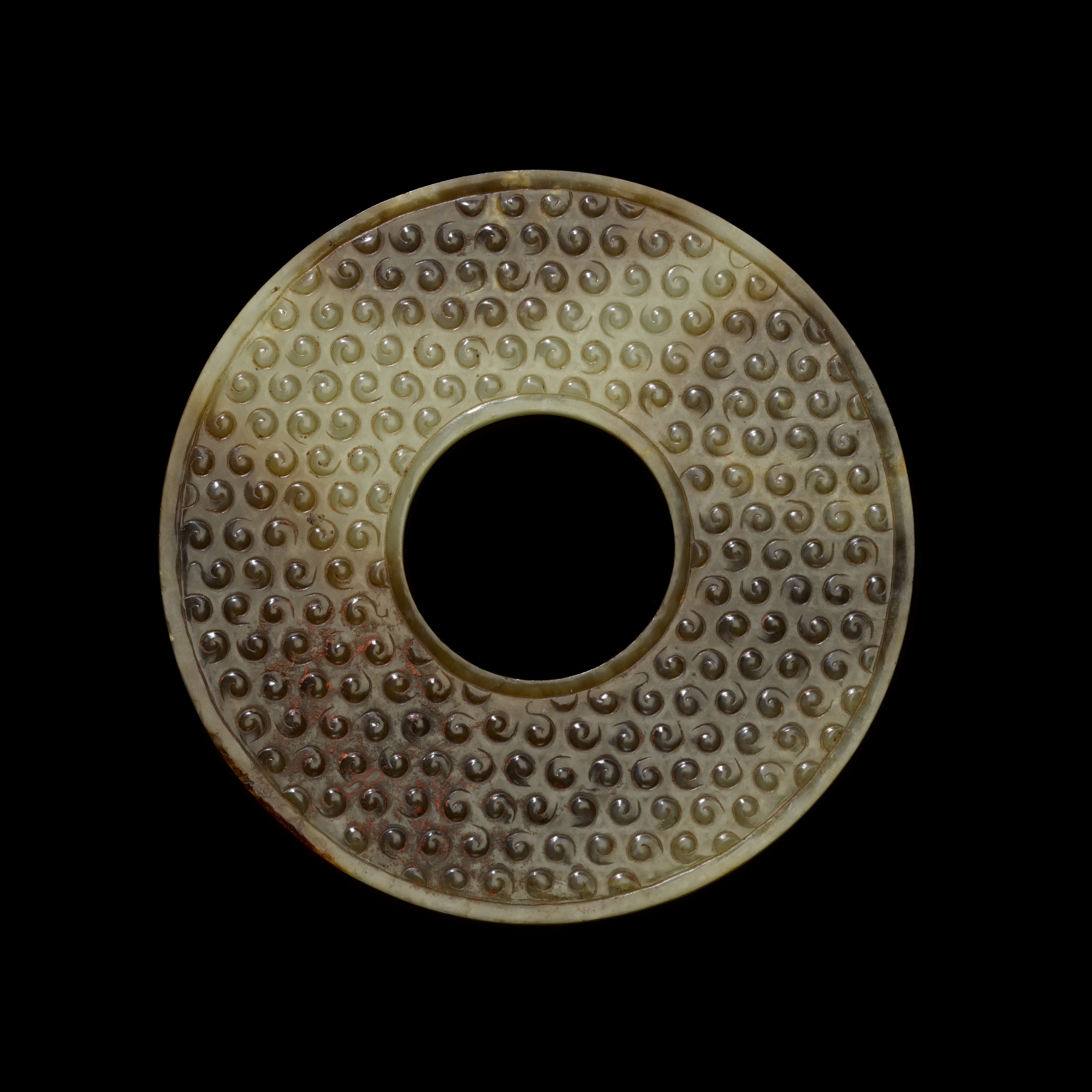 A green jade disc, bi, Eastern Zhou dynasty | 東周 玉璧 | HOTUNG | 何東 The ...
