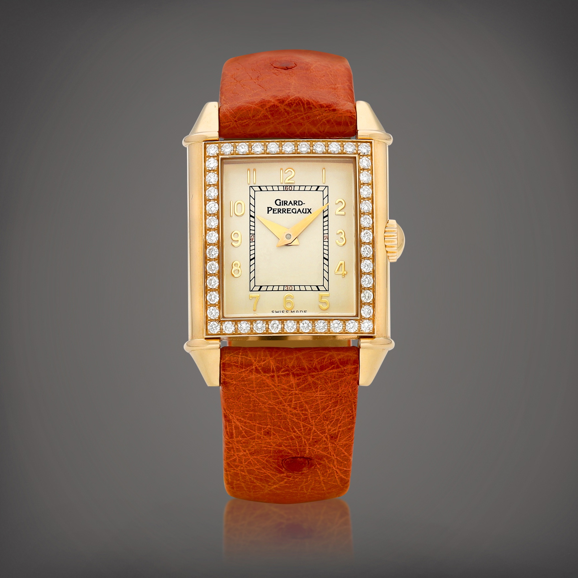 Vintage, Reference 2589 | A pink gold and diamond-set wristwatch, Circa ...