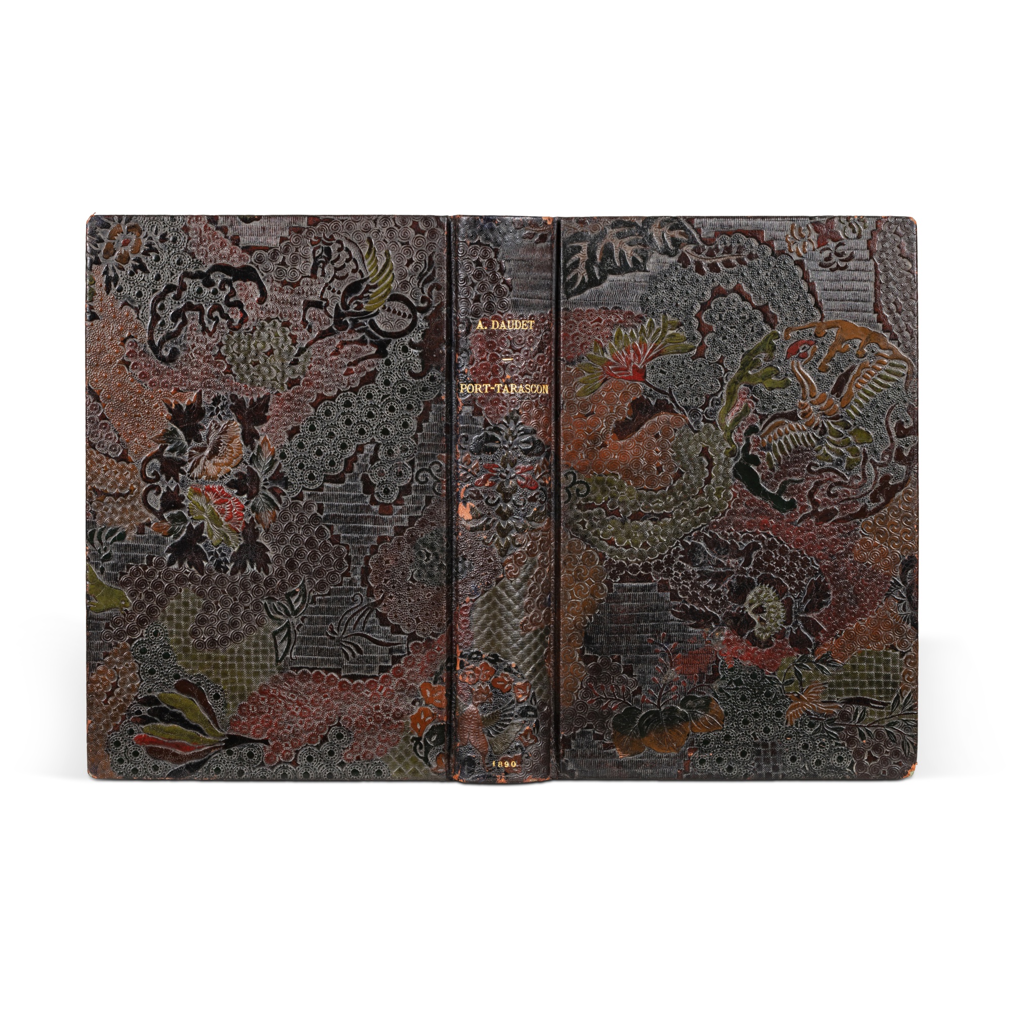 Port-Tarascon. 1890. Edition originale. Reliure japonisante signée de ...