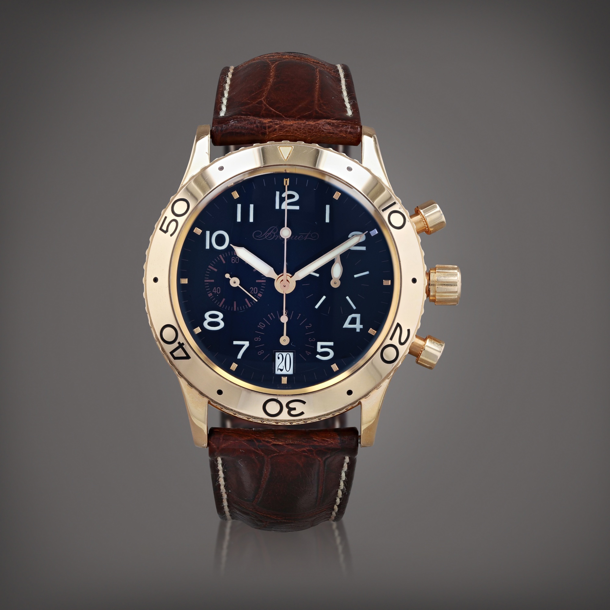 Type XX Transatlantique, reference 3820 Montre bracelet chronographe ...