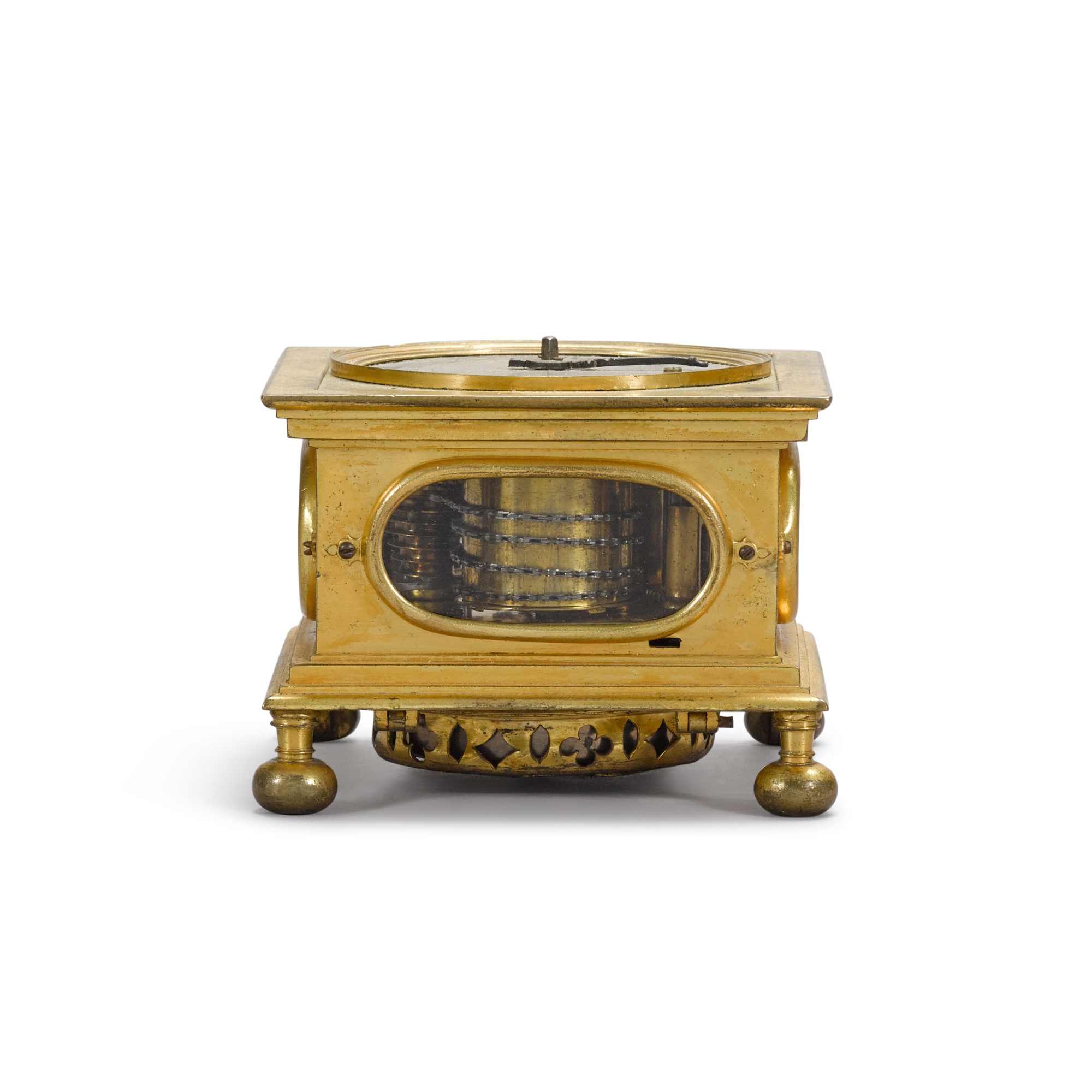 A renaissance gilt-brass horizontal table clock, Samuel Haug, Augsburg ...