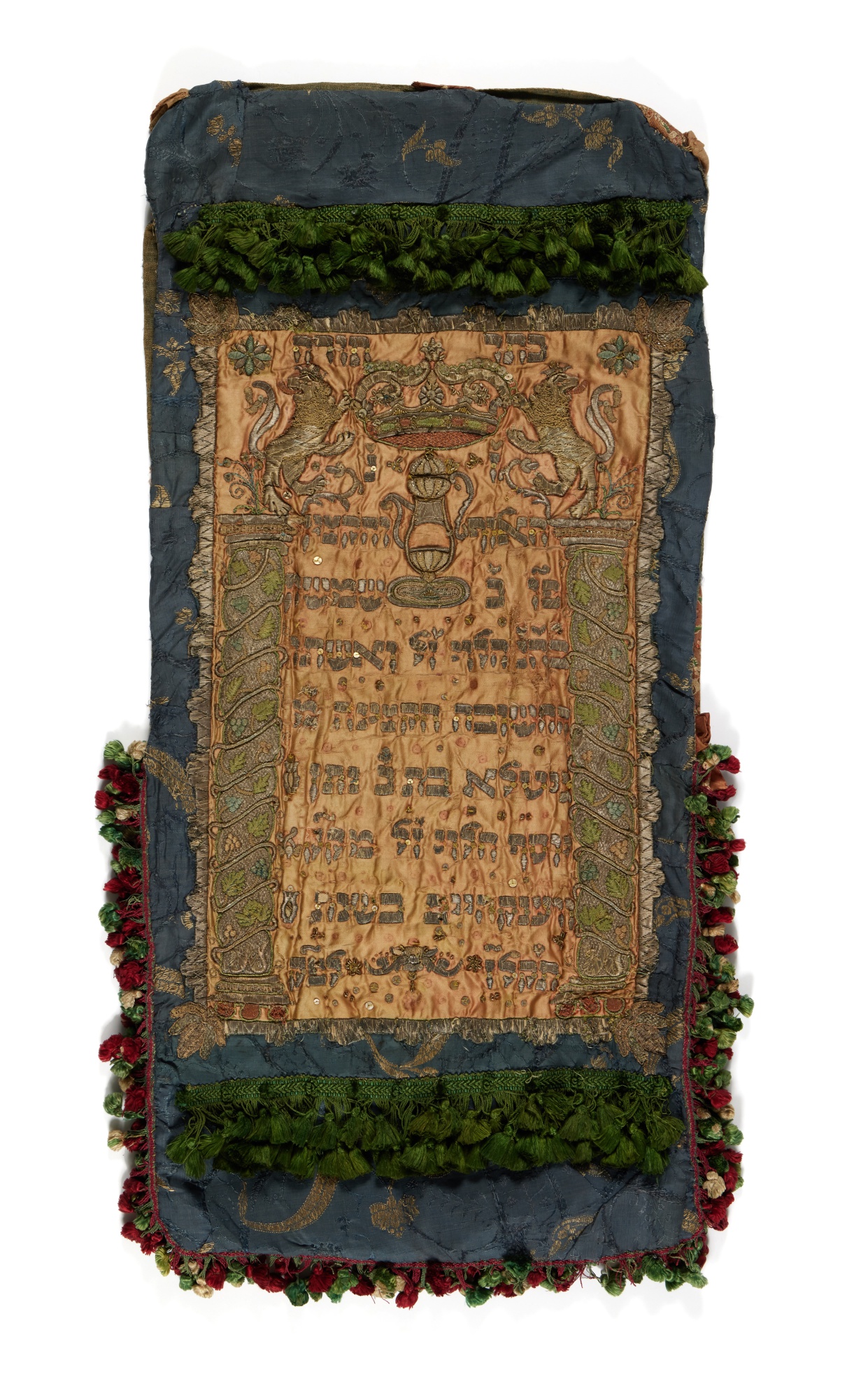 An Elaborate German Torah Mantle, Wenkheim, 1777 | The Halpern Judaica ...