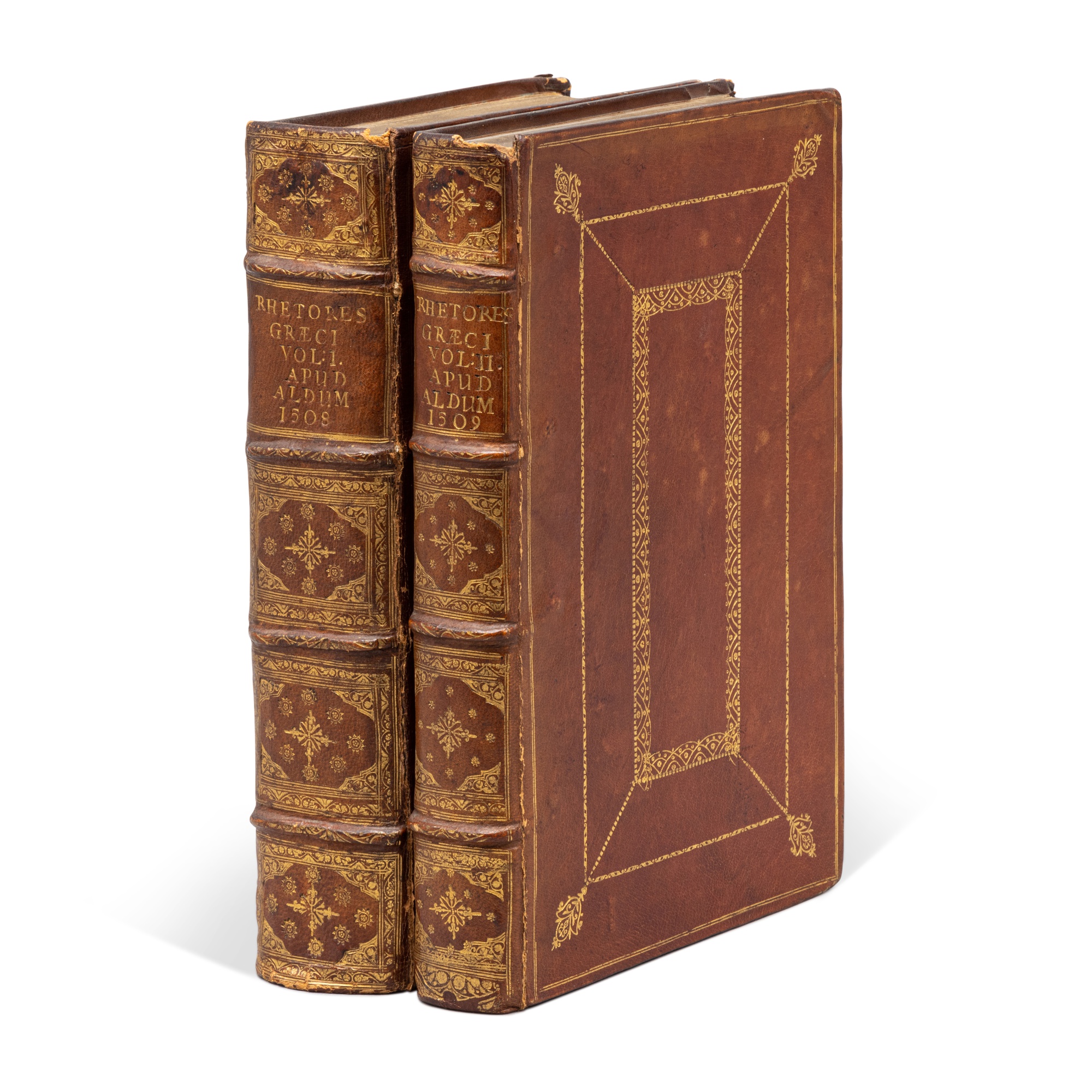 Aphthonius, Progymnasmata, Venice, Aldus, 1508, later morocco gilt ...