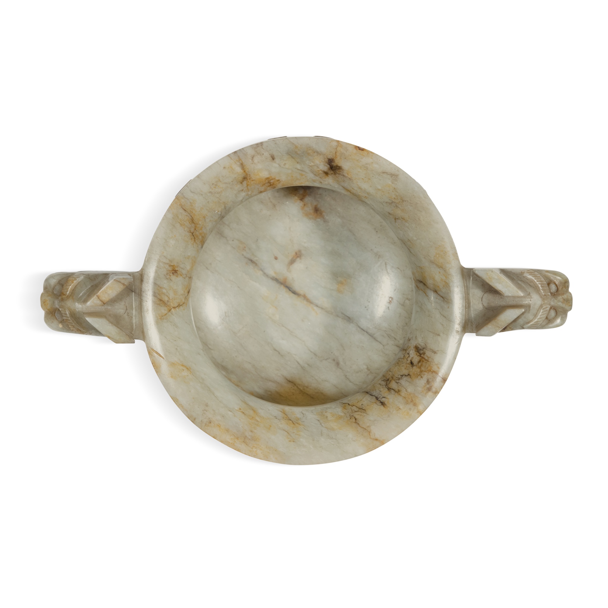 An archaistic grayish celadon jade gui-form censer, Ming dynasty | 明 ...