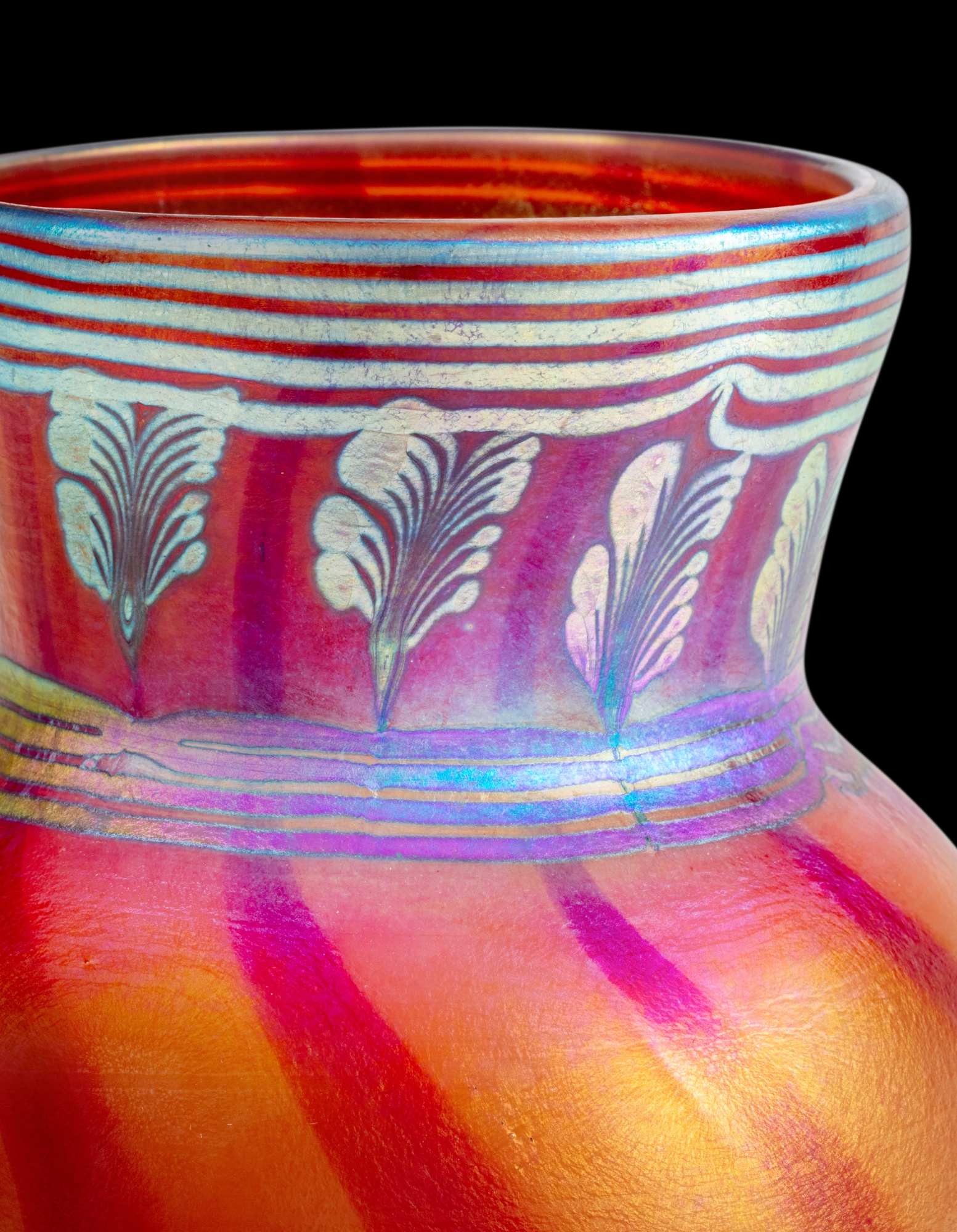 Red "Byzantine" Vase | The Doros Collection: The Art Glass of Louis ...