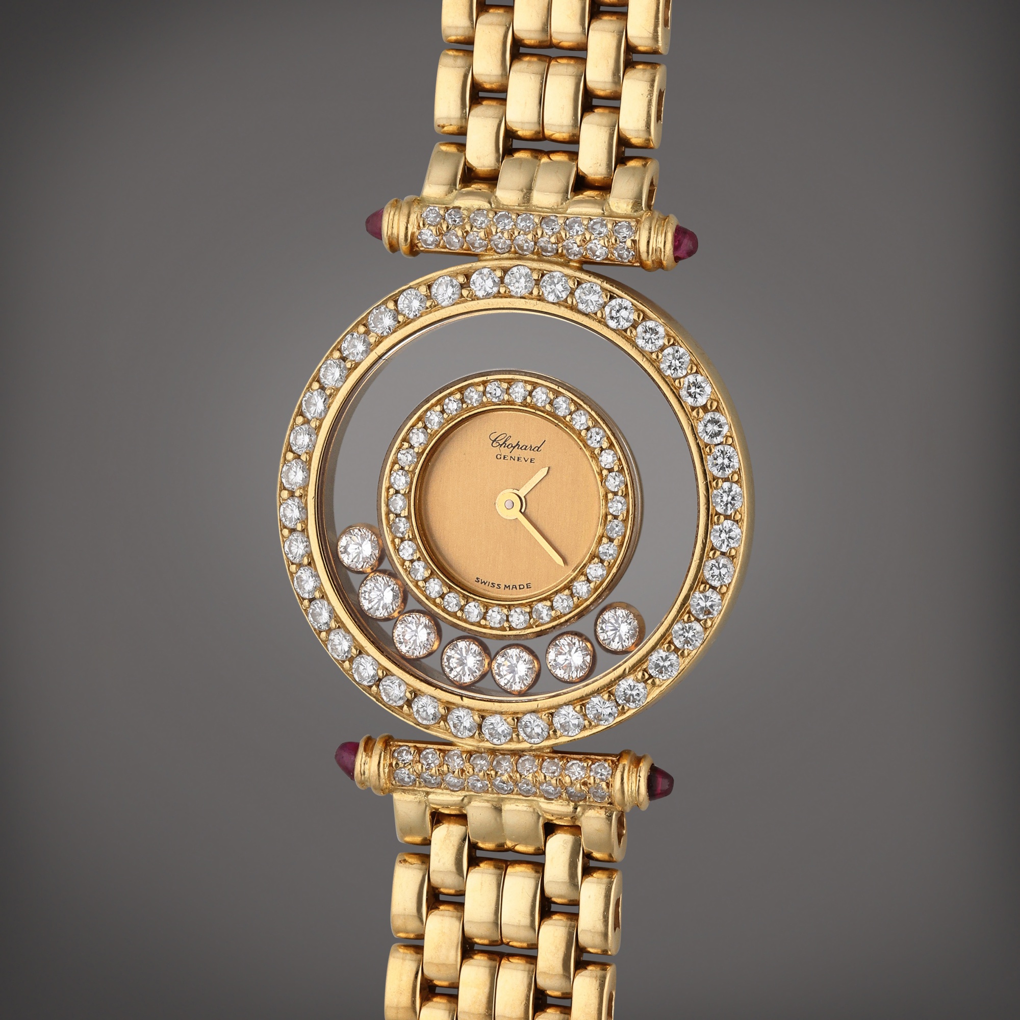 Reference 4118 (204993-0003) Happy Diamonds | A yellow gold and diamond ...