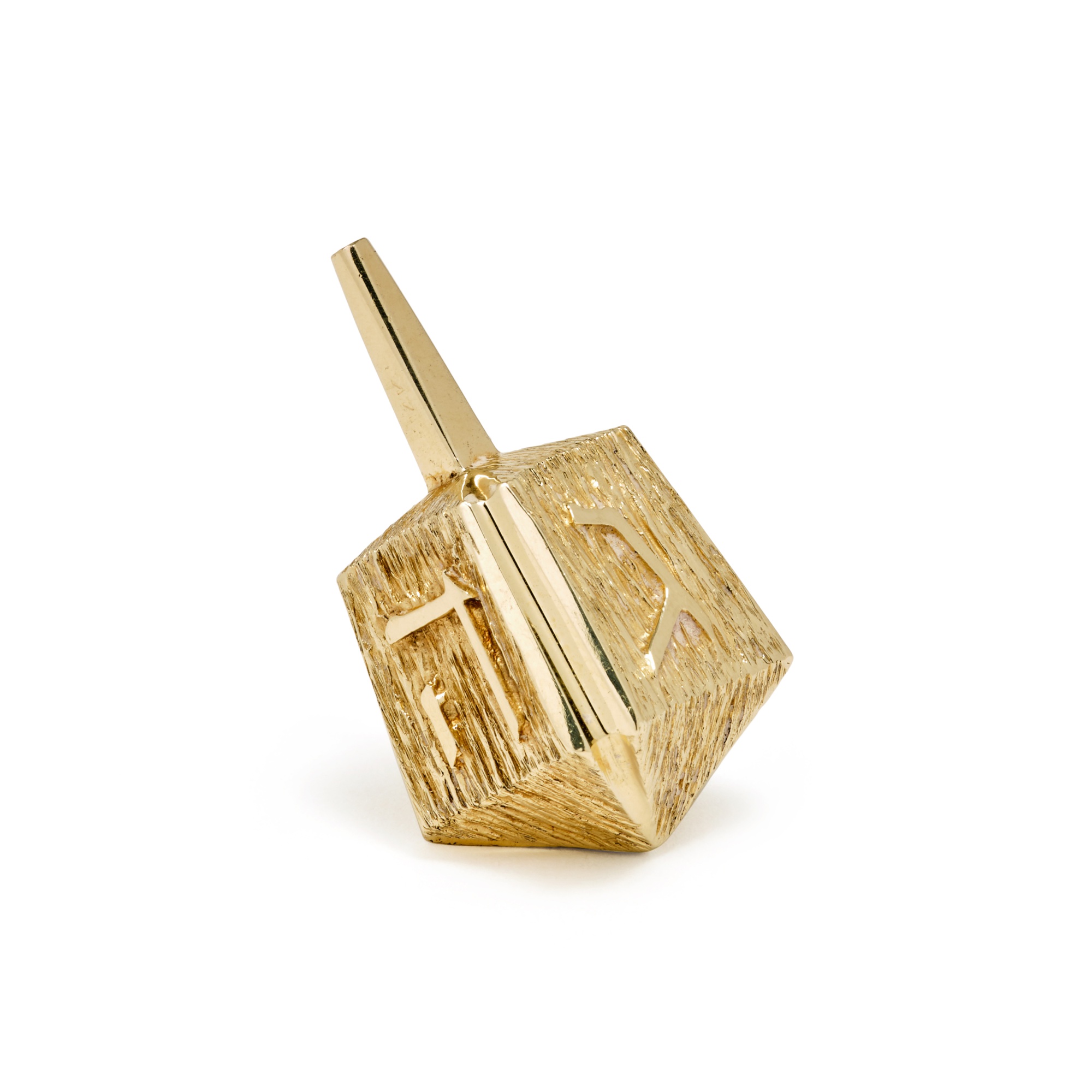 An American Gold Miniature Dreidel, Ludwig Wolpert, New York, late 20th ...