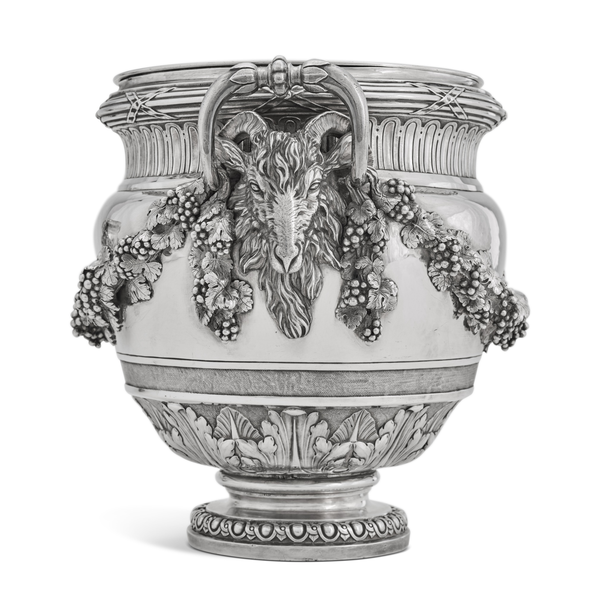 A pair of George III silver wine coolers, Parker & Wakelin, London ...