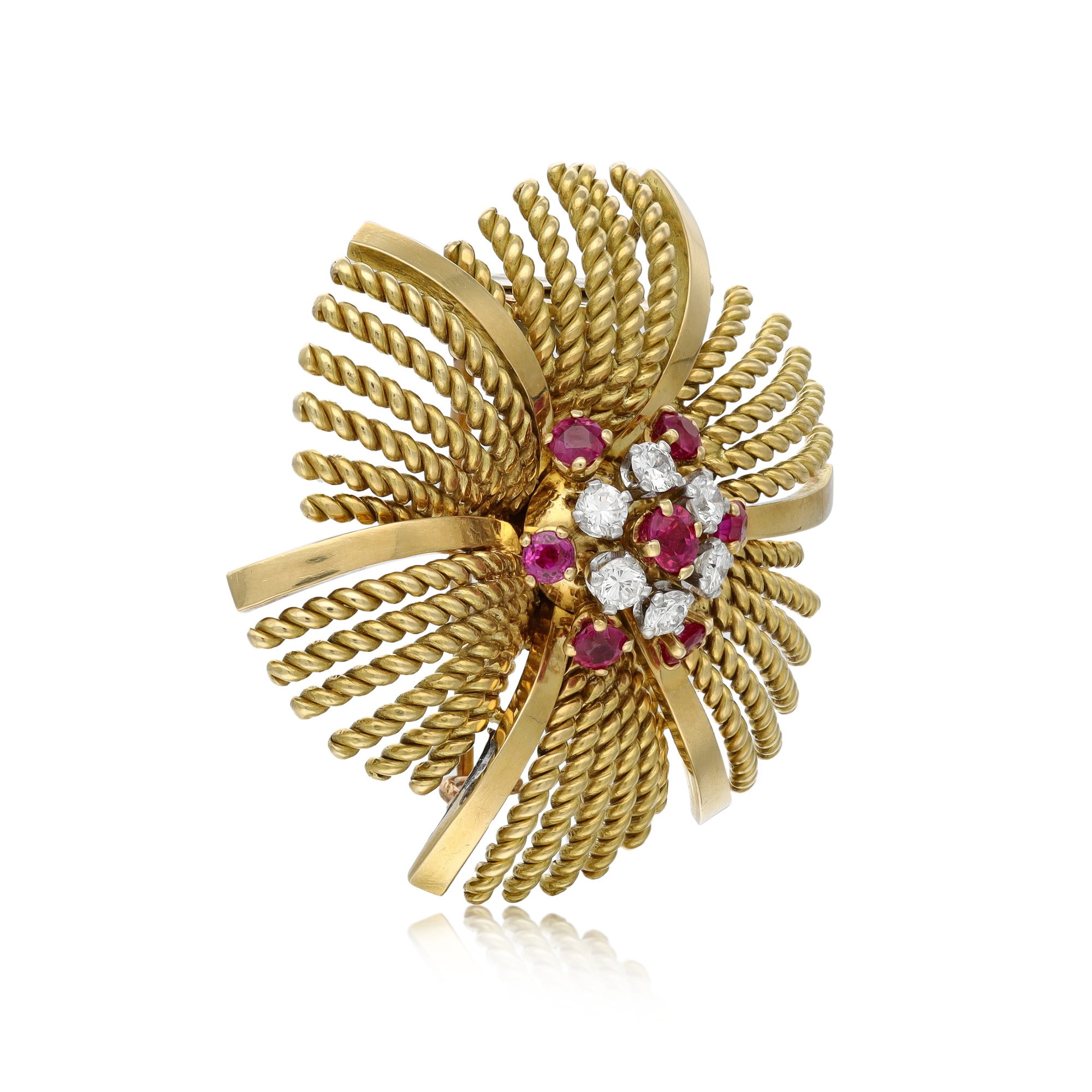 Ruby and diamond brooch, 1950s | Royal & Noble | 2023 | Sotheby's