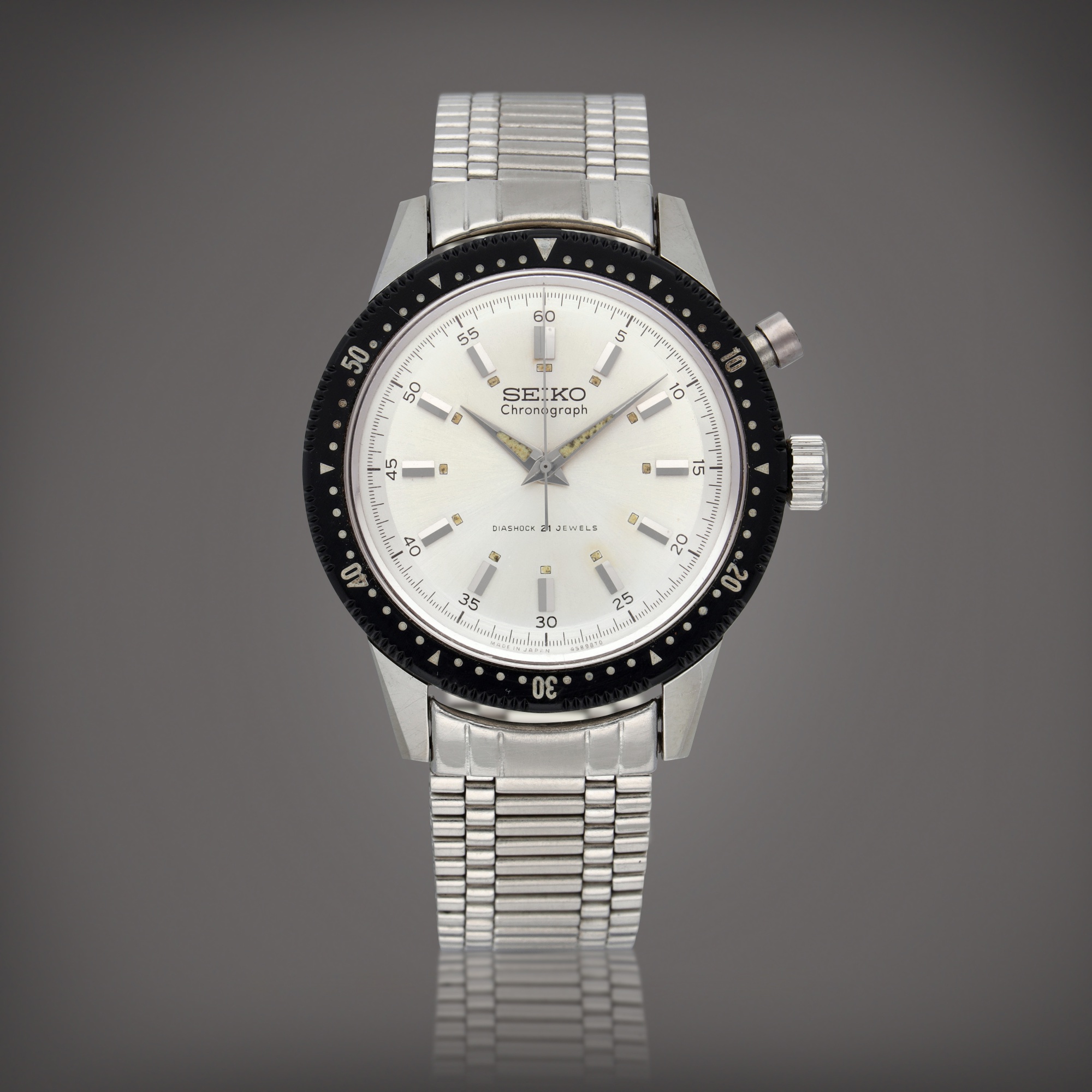 Reference 458990 | A stainless steel mono-pusher chronograph wristwatch ...