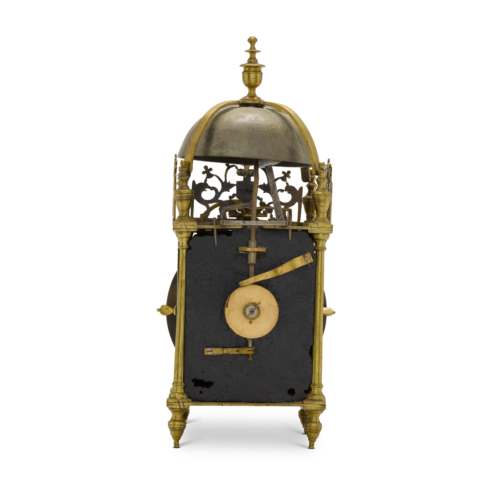 A Commonwealth brass lantern clock with alarm, John Samon, London ...