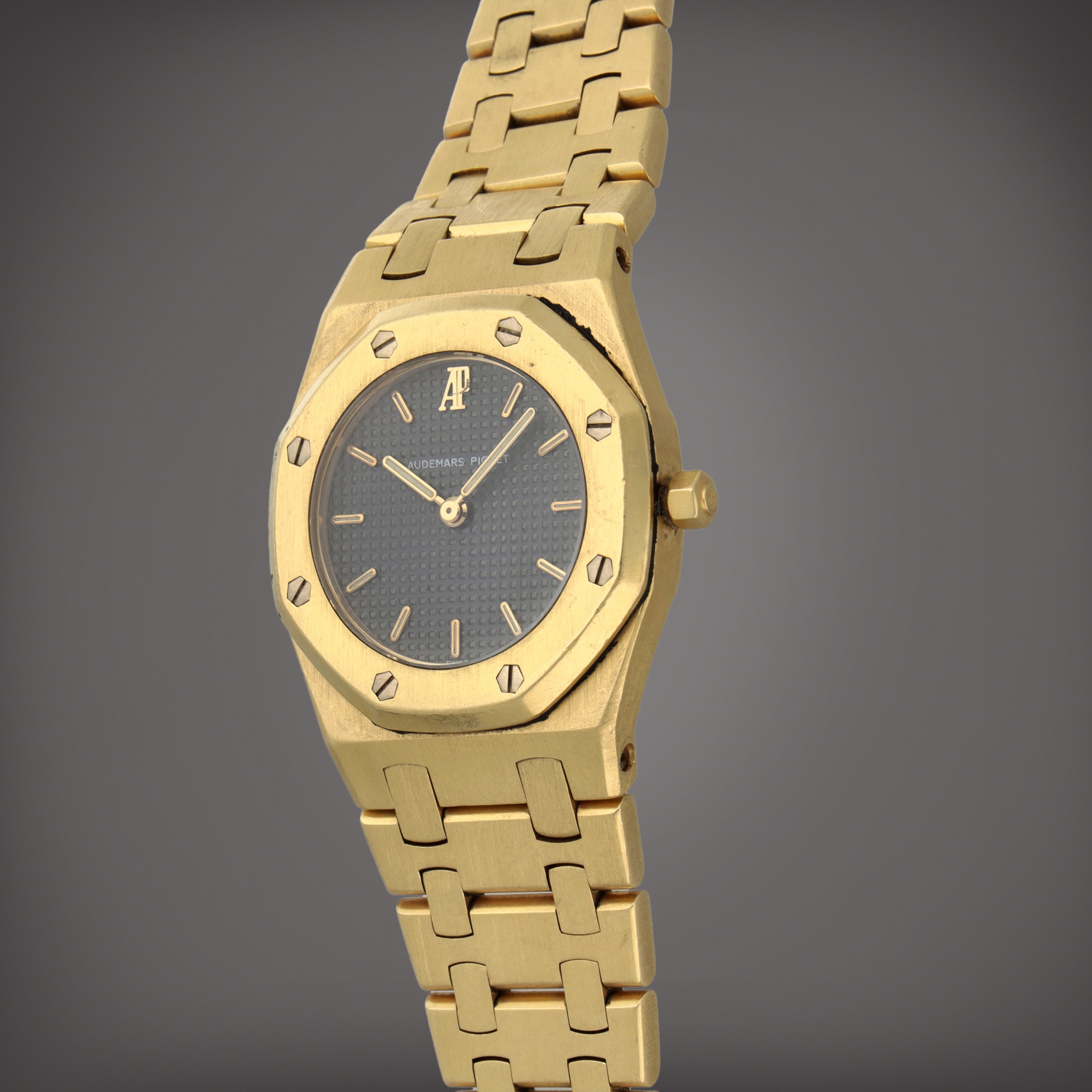 Audemars Piguet Royal Oak, Reference 6007BA | A yellow gold wristwatch ...