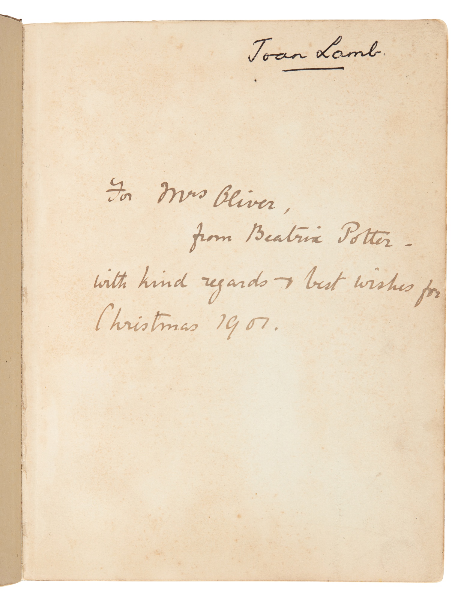 Beatrix Potter | The Tale of Peter Rabbit, inscribed presentation copy ...