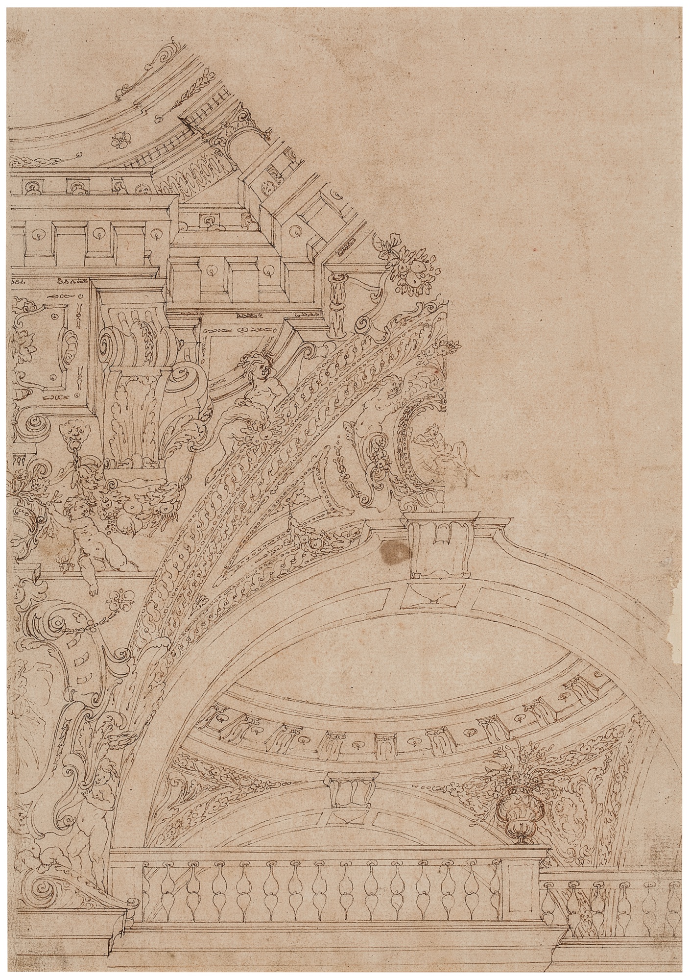 Design for a ceiling decoration | Old Master and British Works on Paper ...