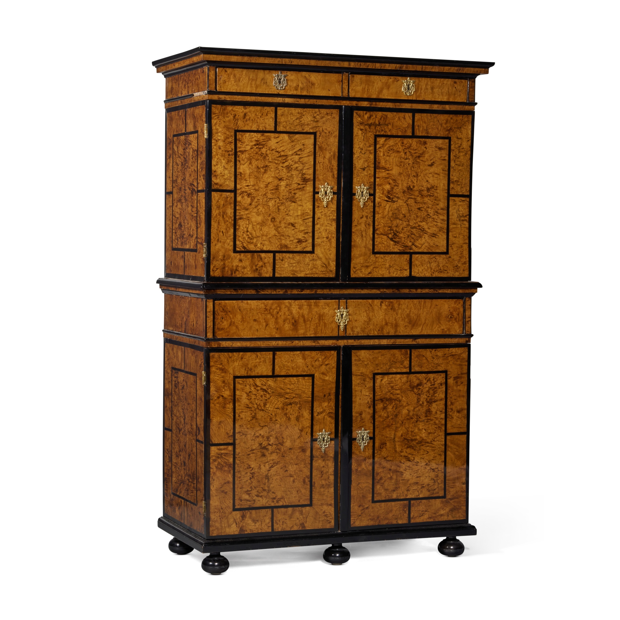 A Louis XIV Burr Walnut and Ebony Cabinet, Late 17th Century | Classic ...