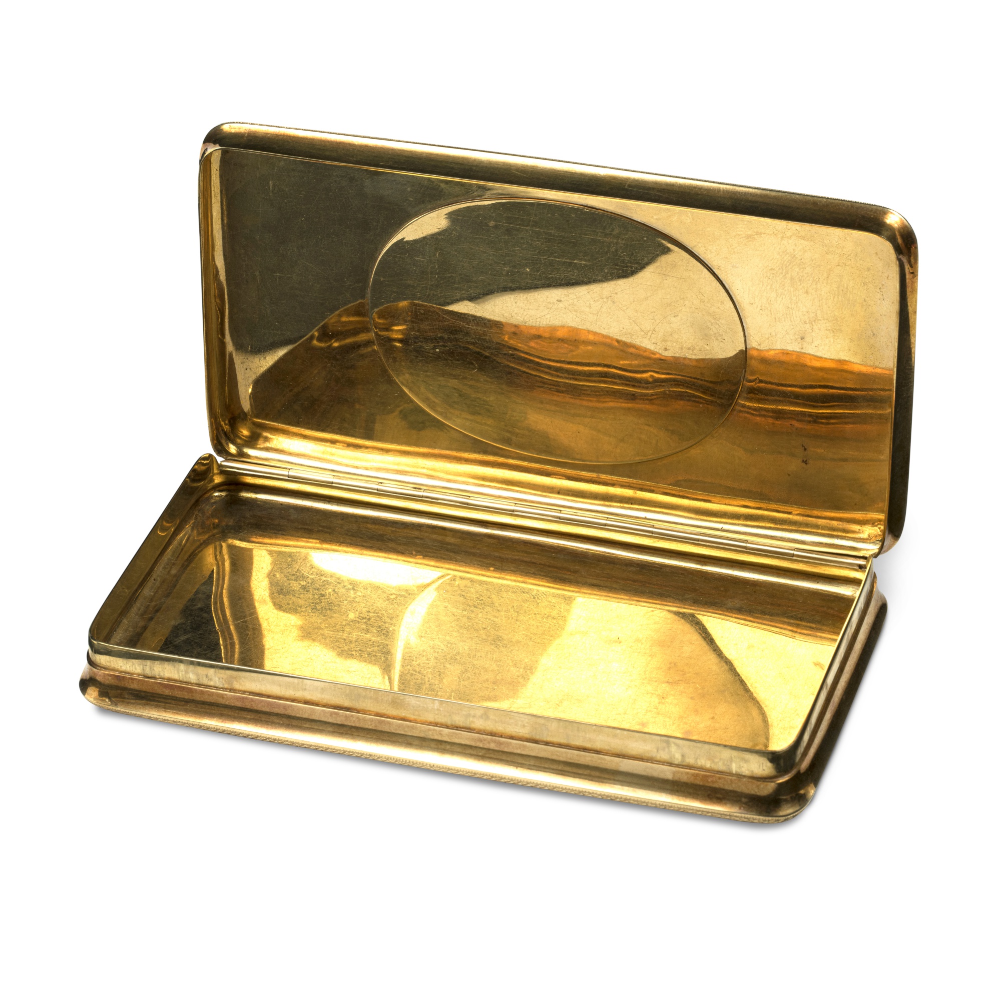 A large gold and enamel box, probably Geneva, mid-19th century ...