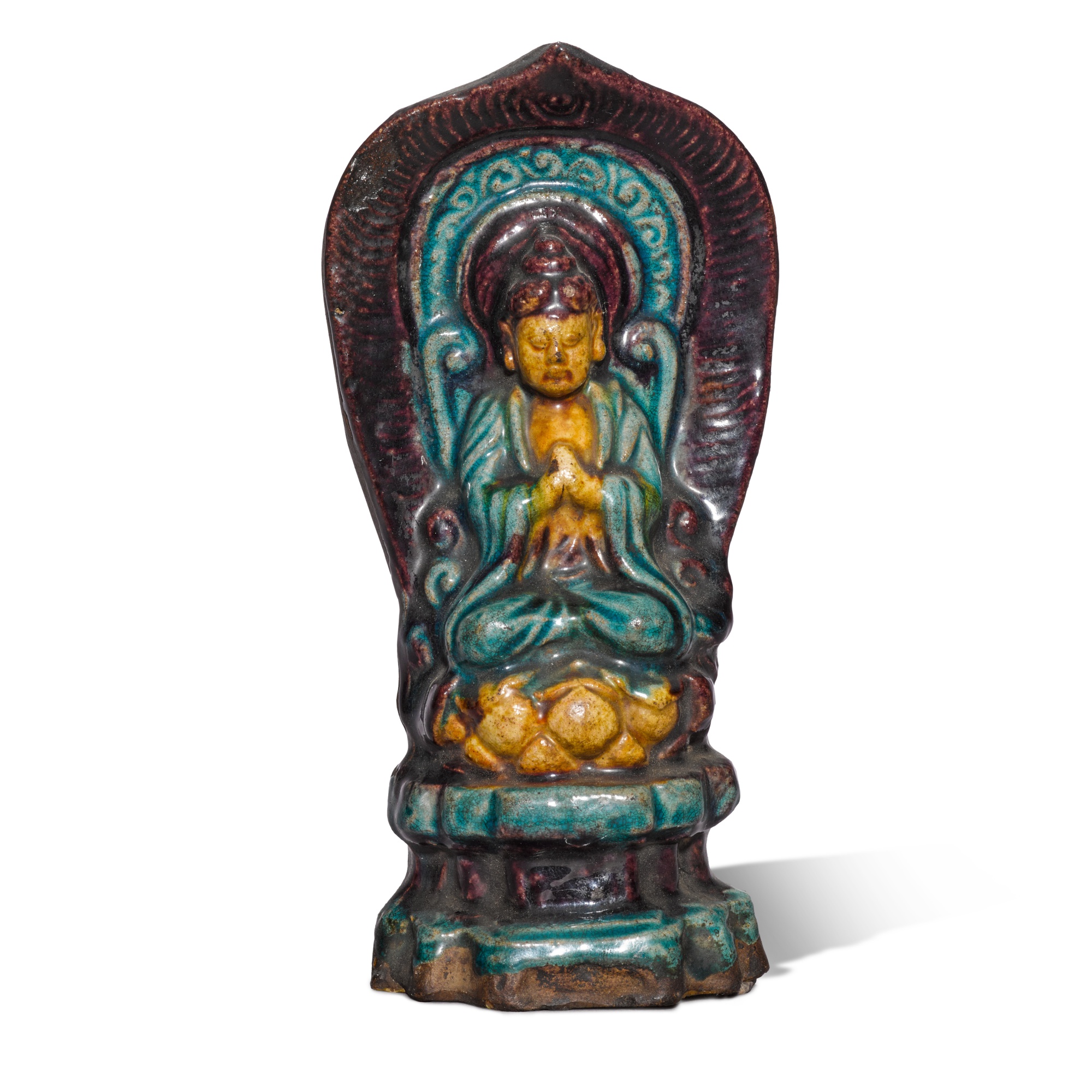 A Fahua-glazed figure of a Buddha, Ming dynasty, 16th century | A ...