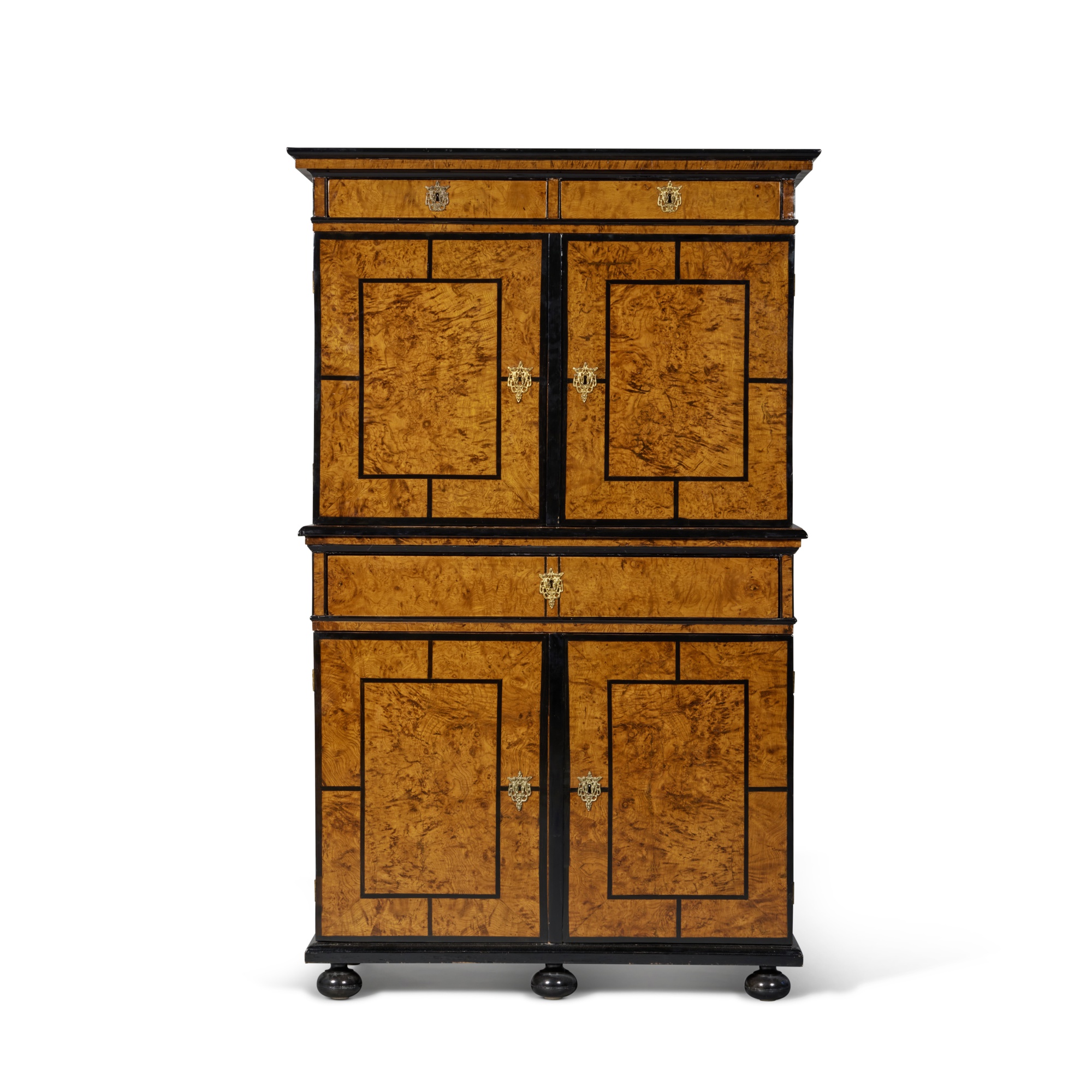 A Louis XIV Burr Walnut and Ebony Cabinet, Late 17th Century | Classic ...