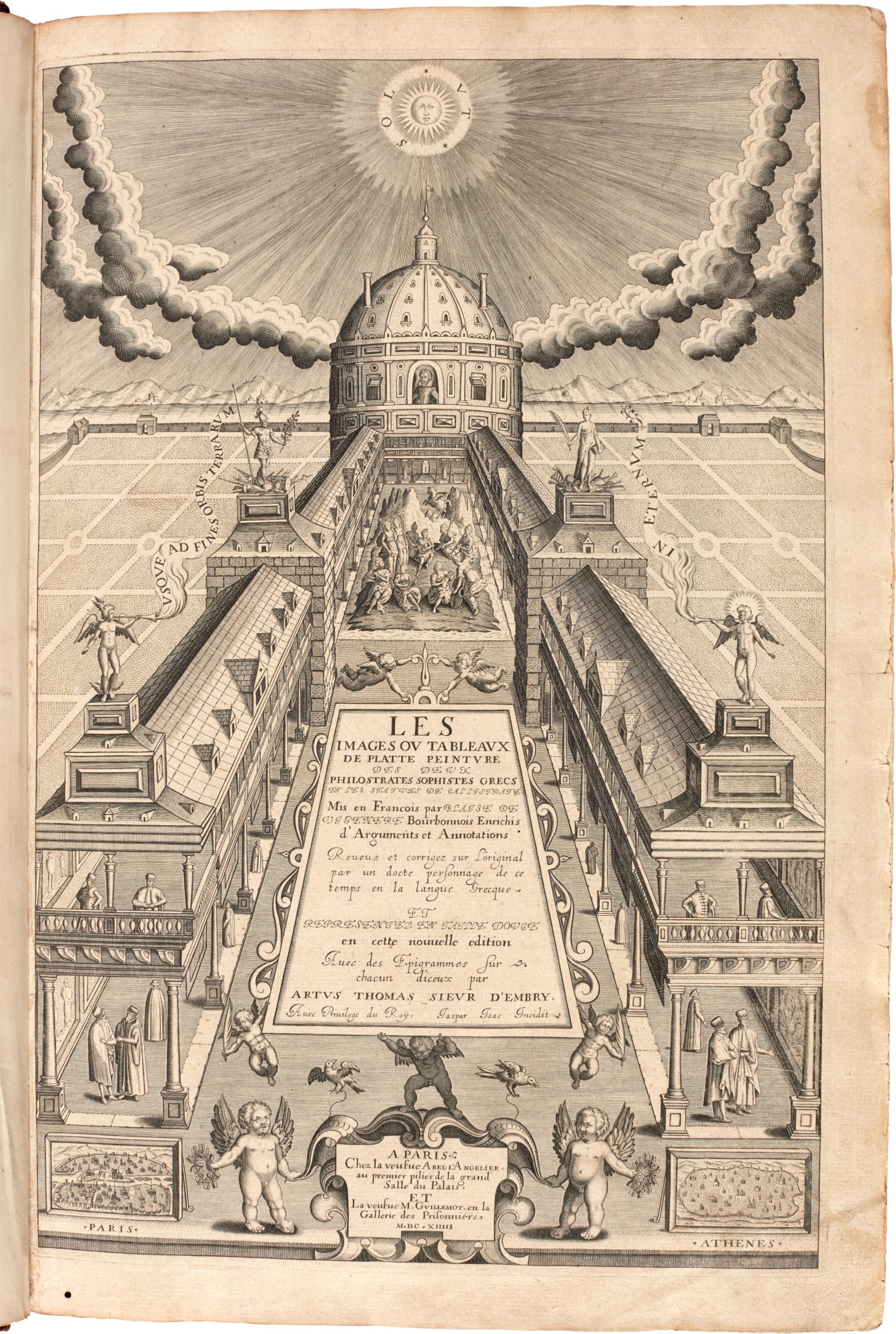 Philostratus | Les images ou tableaux, Paris, 1615, contemporary red ...