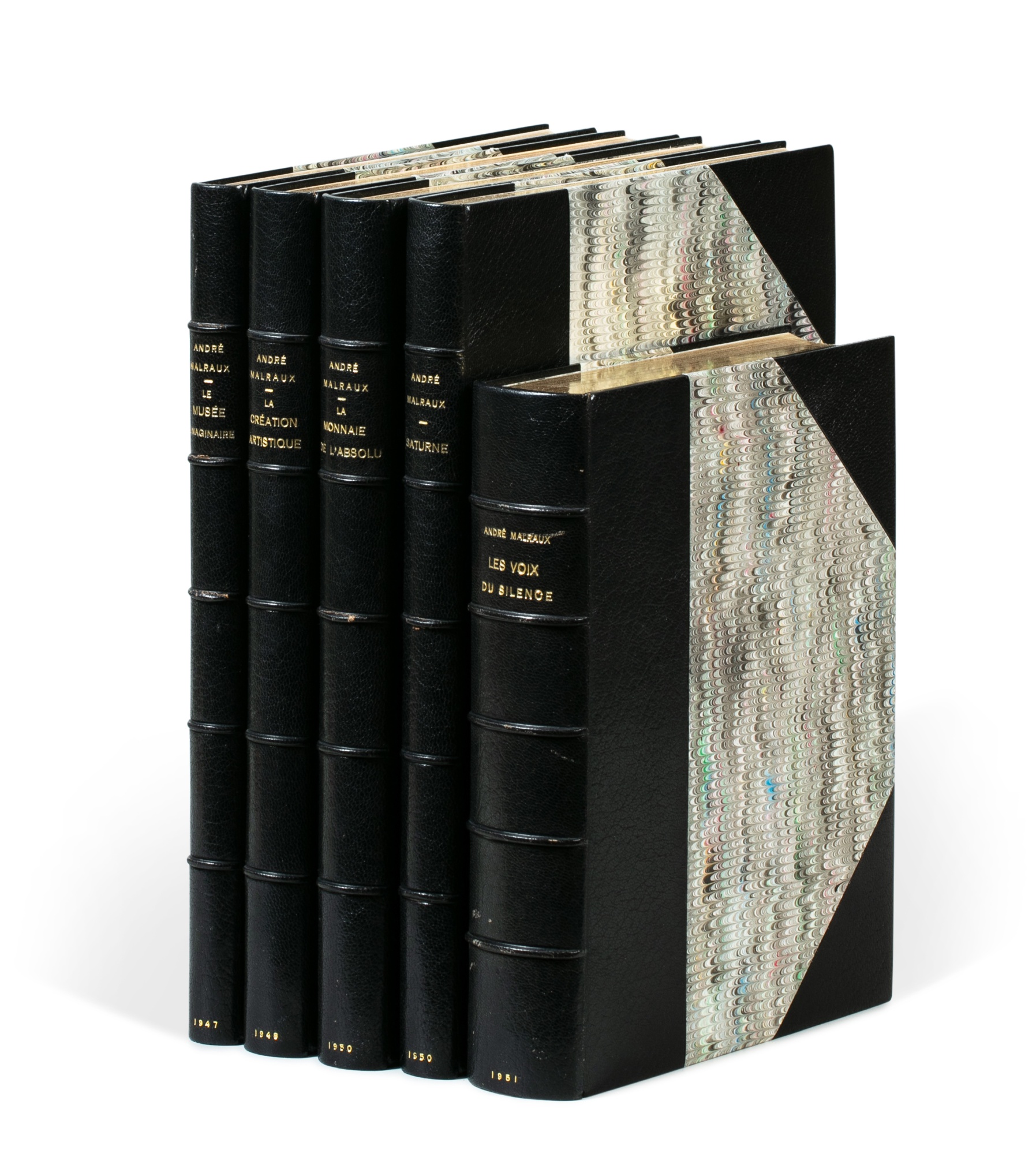 Ensemble de 3 ouvrages sur l'art. 5 volumes en reliure uniforme de ...