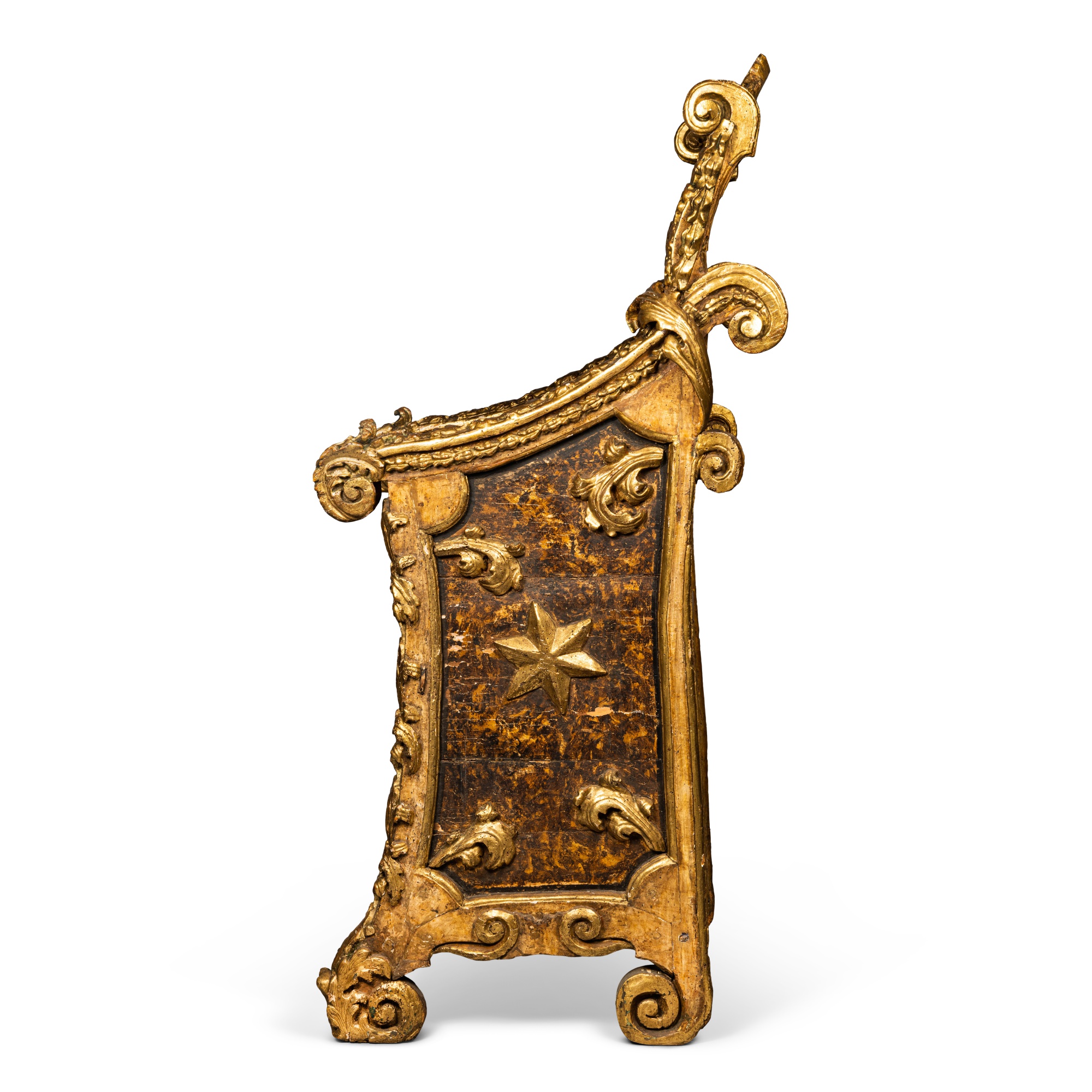 An Italian Baroque Carved Giltwood Circumcision Chair, Marches region ...