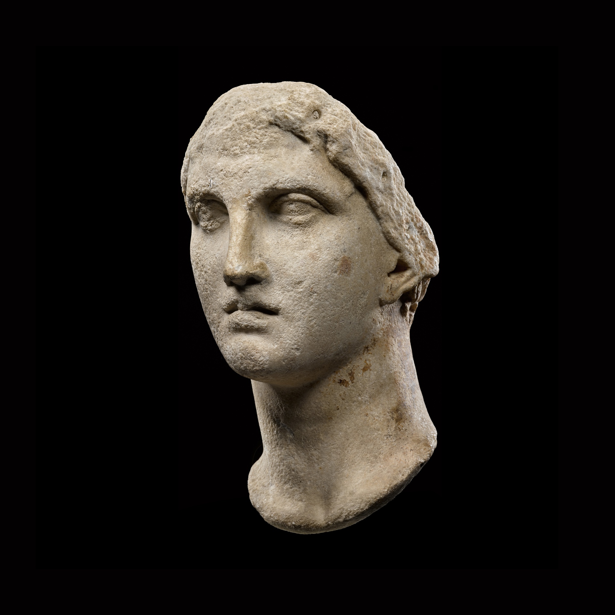 A Hellenistic Marble Head of a Ptolemaic Ruler, circa 3rd Century B.C ...