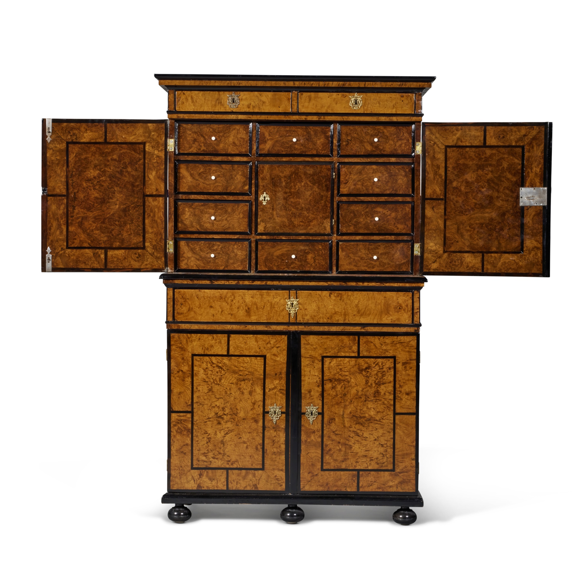 A Louis XIV Burr Walnut and Ebony Cabinet, Late 17th Century | Classic ...