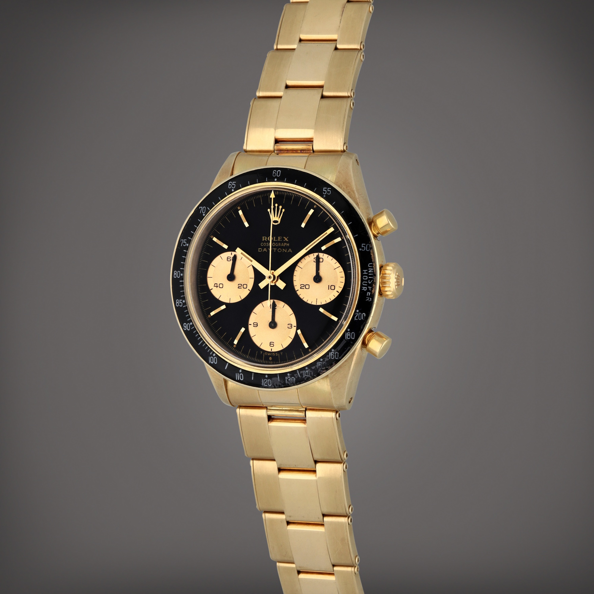 Daytona 'Jumbo Logo', Reference 6241 A 14k yellow gold chronograph ...