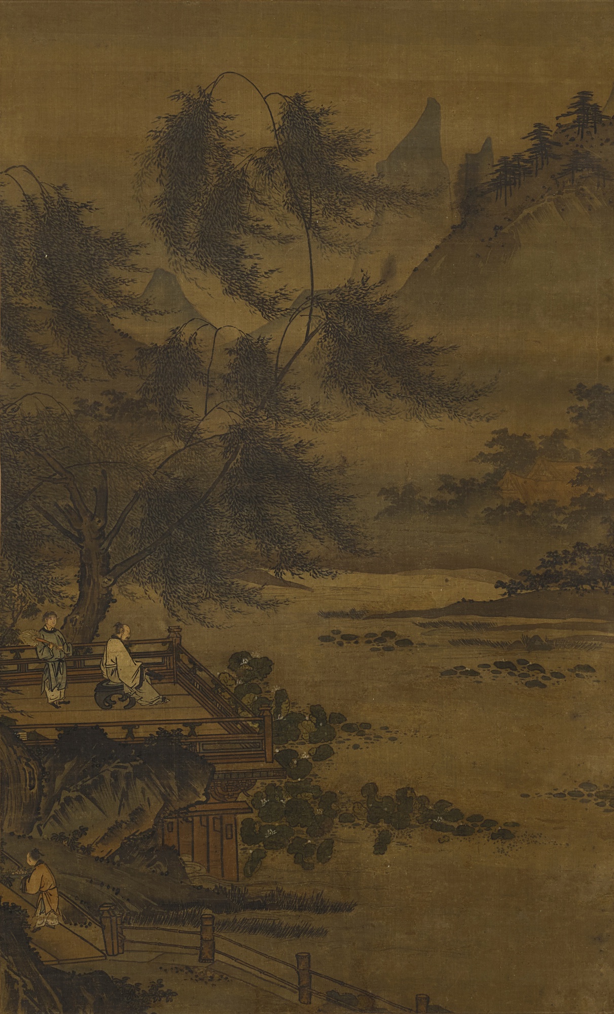 Attributed to Li Di, Seclusion in the Mountains | (傳)李迪 荷塘消夏圖 | Fine ...