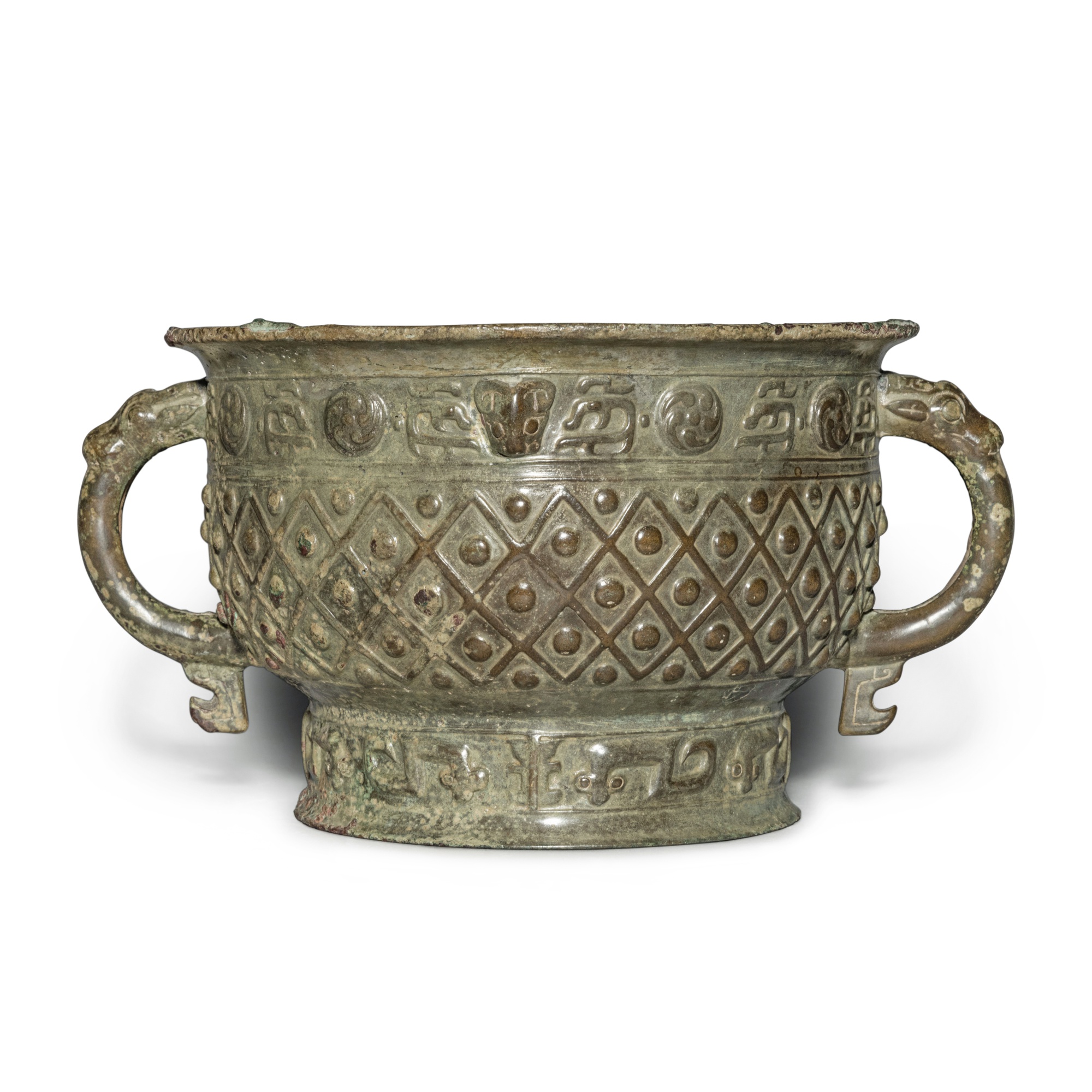 An archaic bronze ritual food vessel (Gui), Early - middle Western Zhou ...