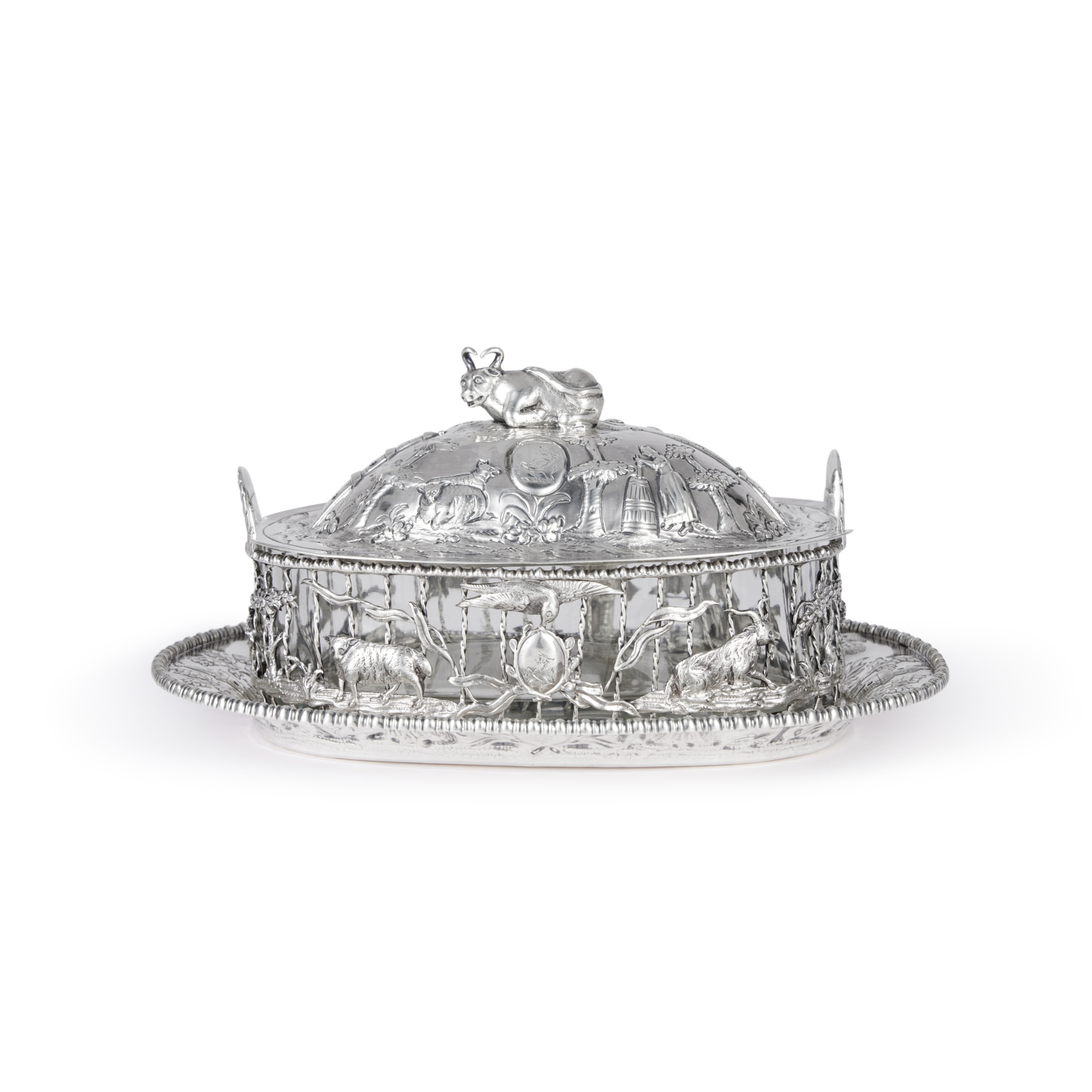 An Irish Silver Butter Tub, Cover and Later Stand, Dublin, William ...