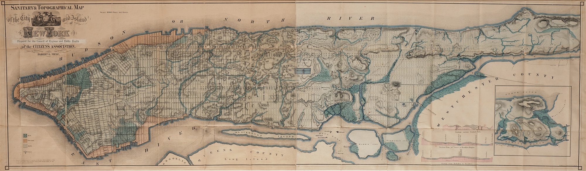 (New York) — Viele, Egbert L | "The most enduring 19th-century map of ...